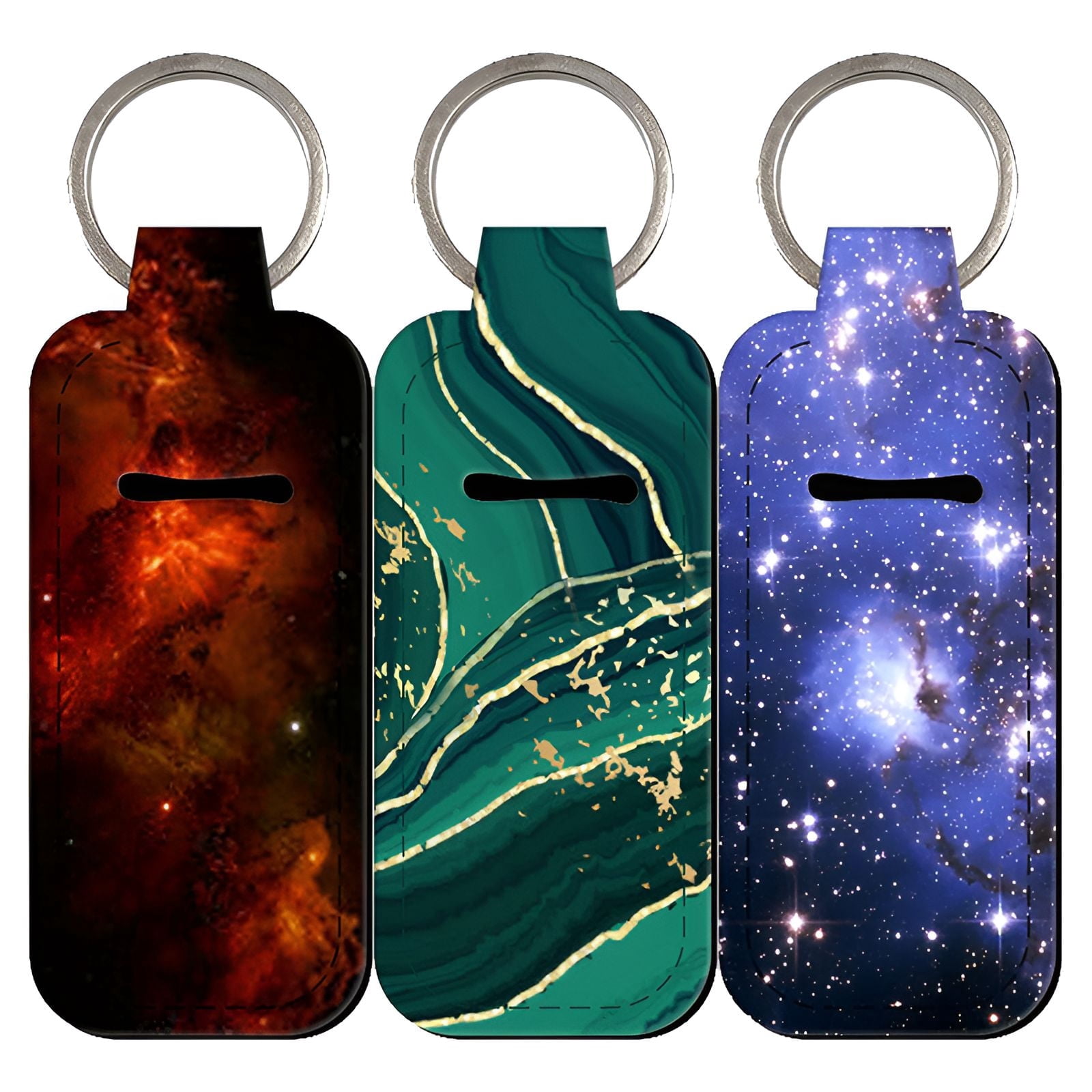 DESIGNICE 3Pcs Chapstick Holder Key Chain, Llaveros,Wrist Keychain ...