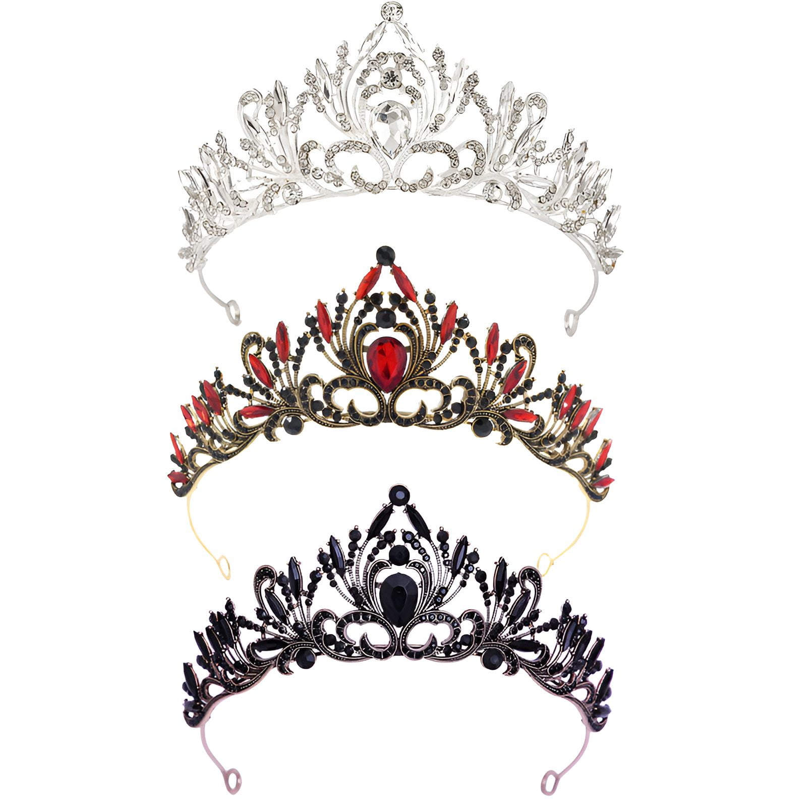 DESIGNICE 3Pcs Crowns for Women,Three-Dimensional Expression of Modern ...