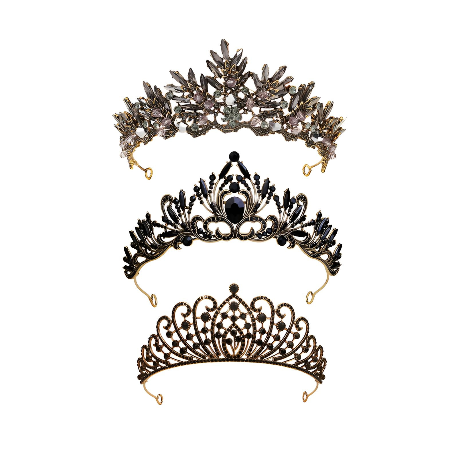 DESIGNICE 3Pcs King Crown,Artistic Refraction of Three-Dimensional ...