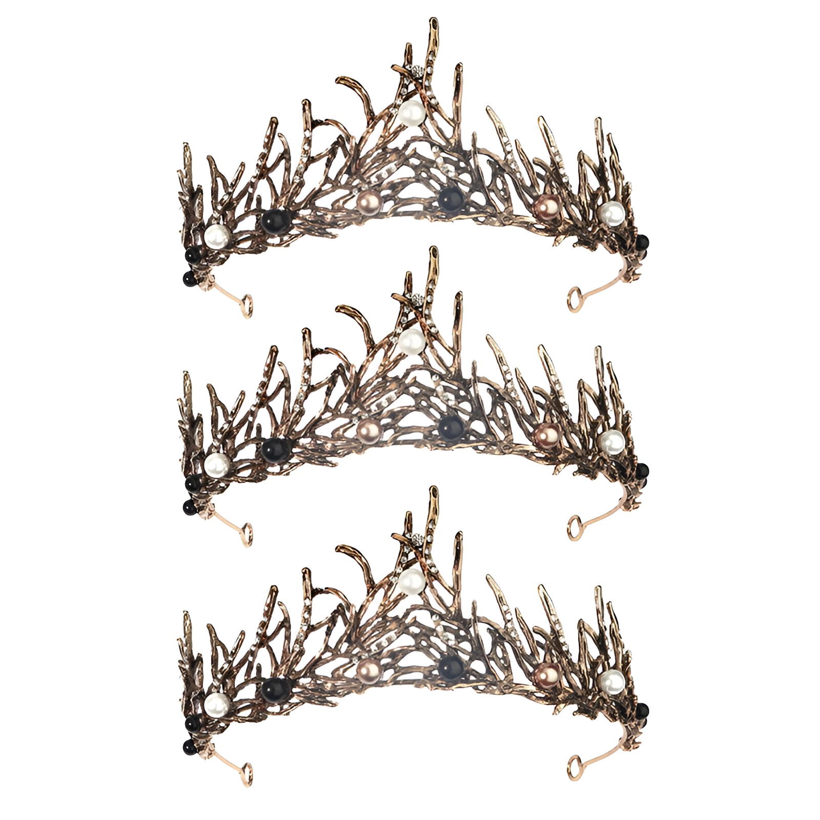 DESIGNICE 3Pcs King Crown,Carved Effect of Three-Dimensional Light and ...