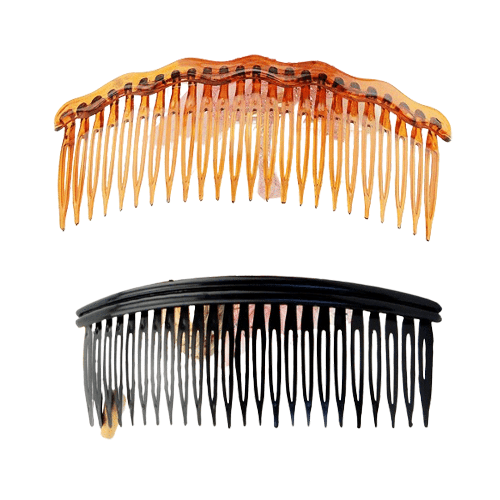 DESIGNICE 4 Pcs Hair Comb,24-Tooth Wide Tooth Comb,Wavy Design Hair ...