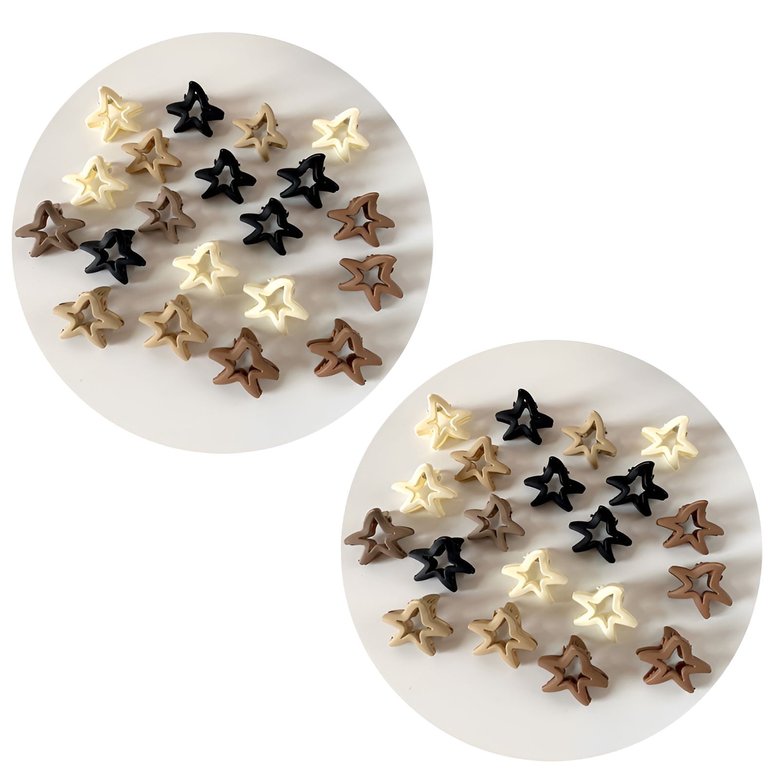 DESIGNICE 40Pcs Stars Hair Clips,Mini Clip Stars Claw Clip,Cute Design ...