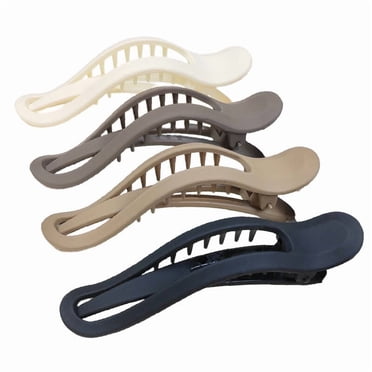 LEAQU Hair Clip Korean Rainbow Hair Clip Big Crabs Ponytail Bun Hairpin ...