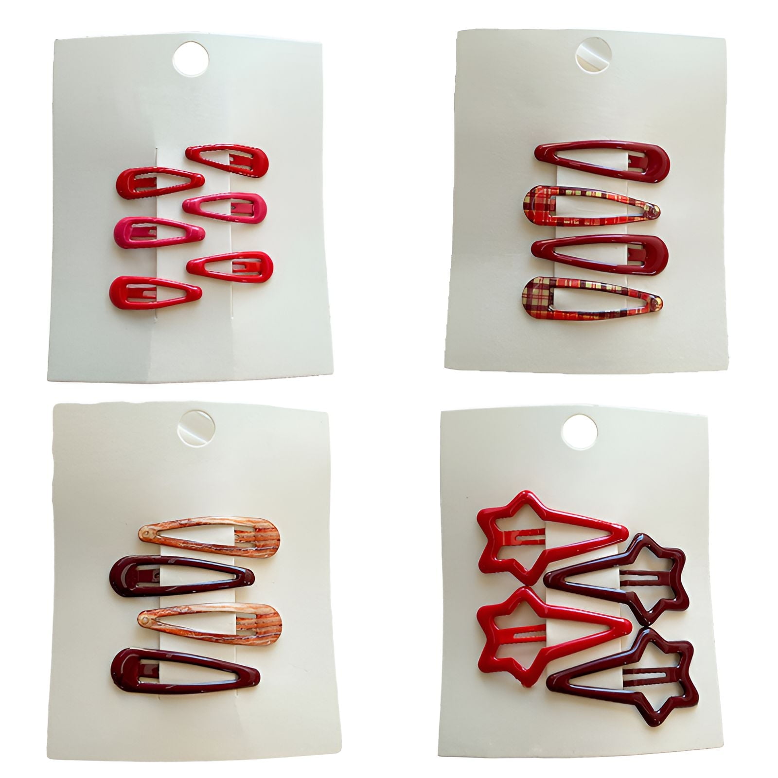 DESIGNICE 4Pcs Baby Hair Clips,Metal Toddler Hair Clips,Baked Enamel ...