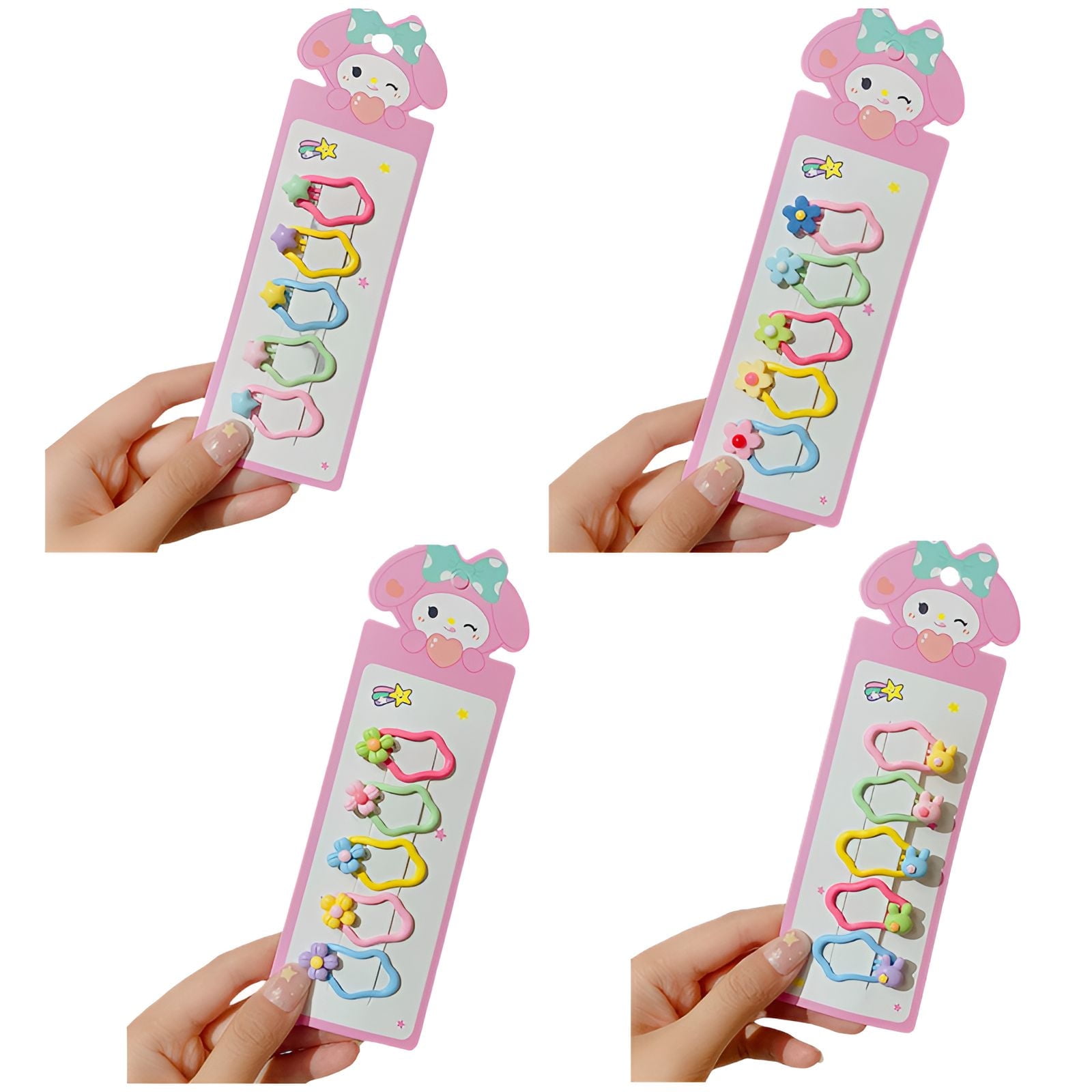 DESIGNICE 4Pcs Baby Hair Clips,Playful and Cute Design Barrettes ...