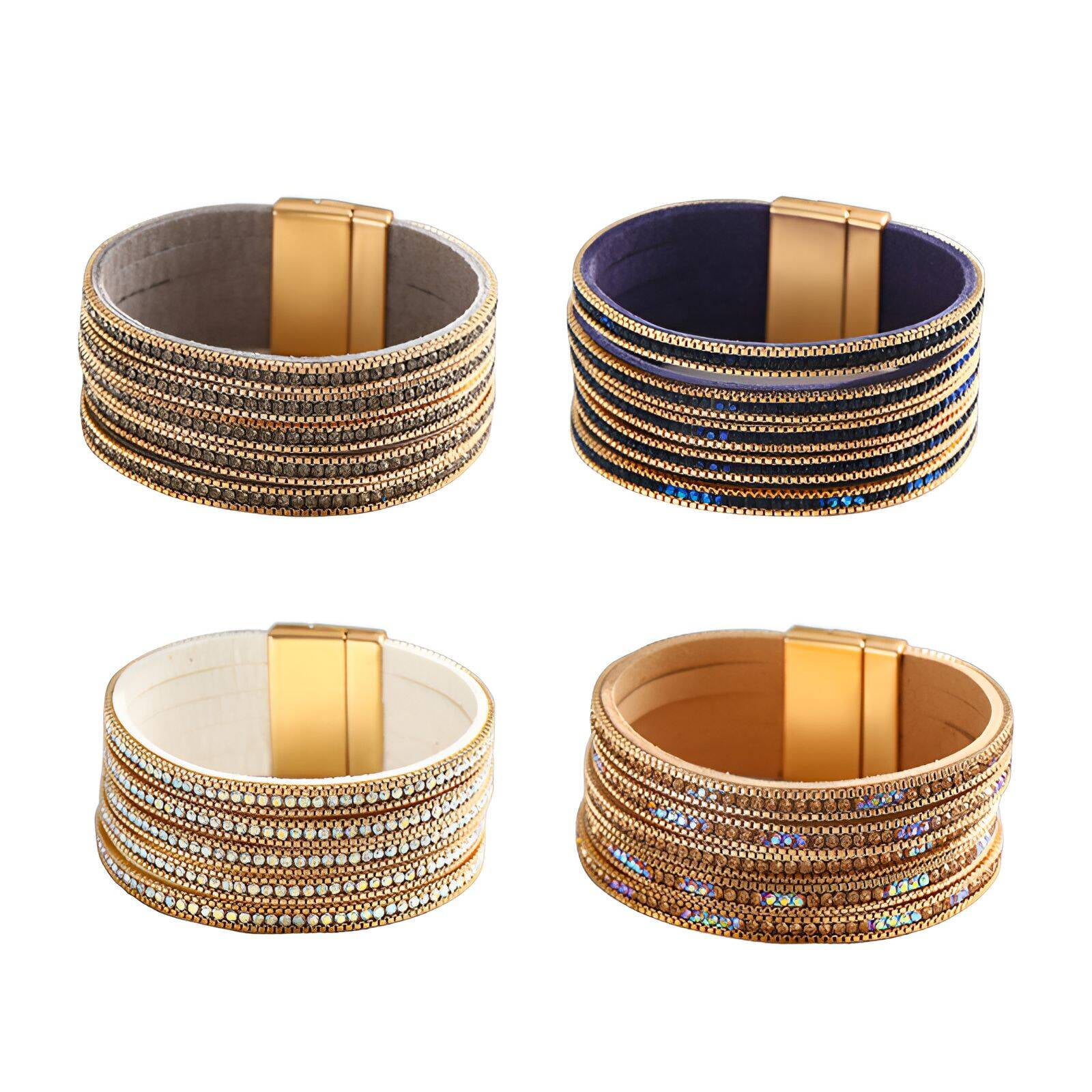 DESIGNICE 4Pcs Bracelets for Women,Modern Simple Color Scheme Womens ...