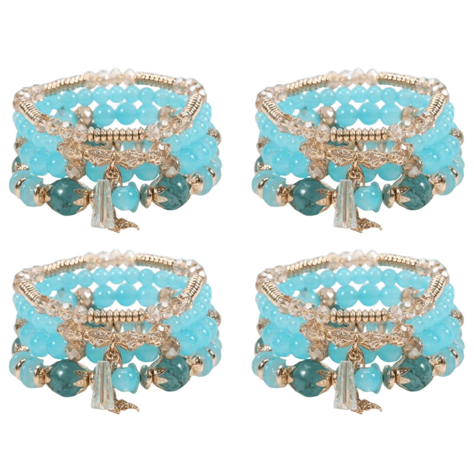 DESIGNICE 4Pcs Good Gifts for Teen Girls Bohemian Style Stackable ...