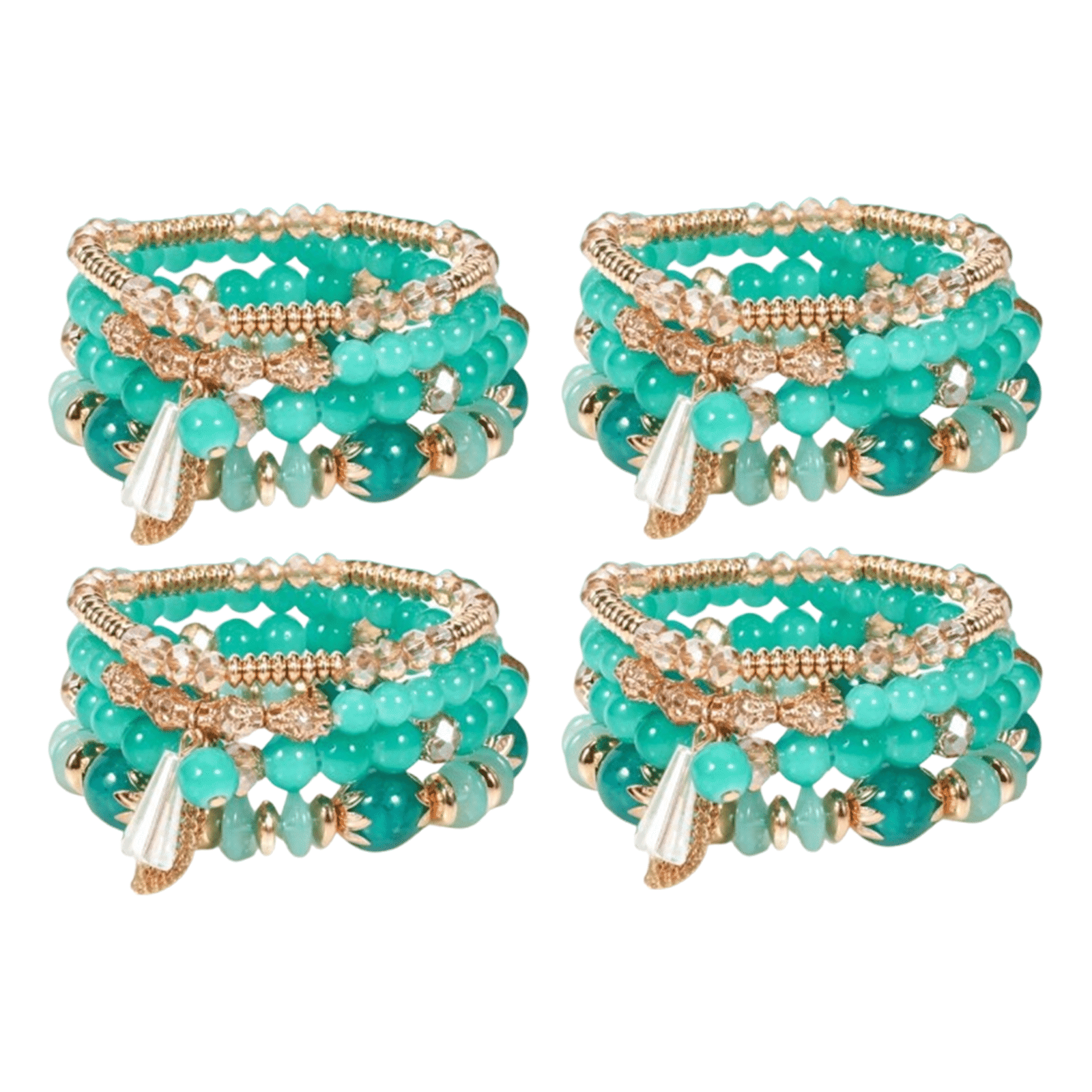 DESIGNICE 4Pcs Good Gifts for Teen Girls Bohemian Style Stackable ...
