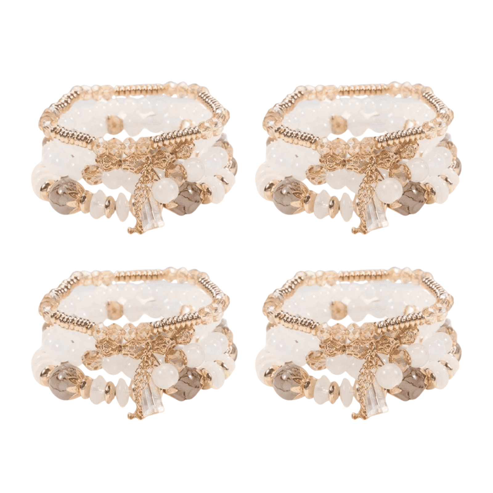 DESIGNICE 4Pcs Good Gifts for Teen Girls Bohemian Style Stackable ...