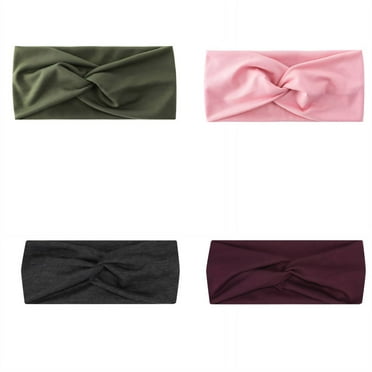Onaparter 4 Pcs Fitness Bandana Head Knotted Headbands 70s for Women ...