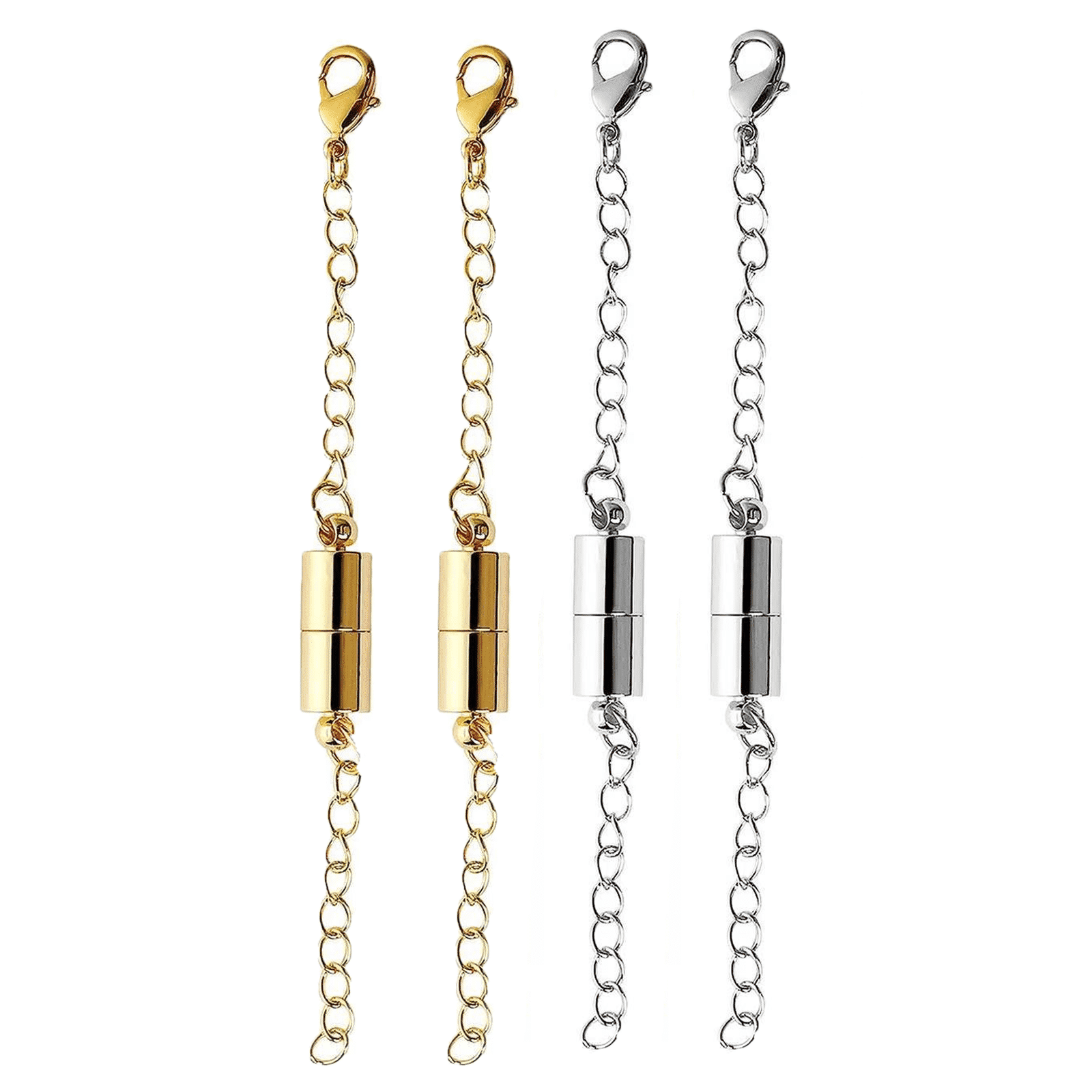 DESIGNICE 4Pcs Magnetic Clasps for Necklaces Magnetic Copper Extender ...