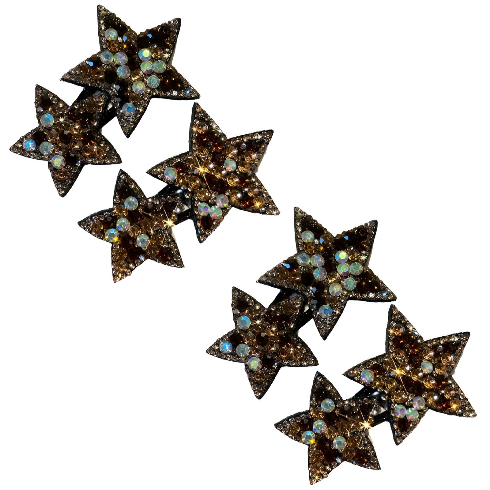 DESIGNICE 4Pcs Stars Hair Clips,Stars Shape Cute Hair Clips,Bold Design ...