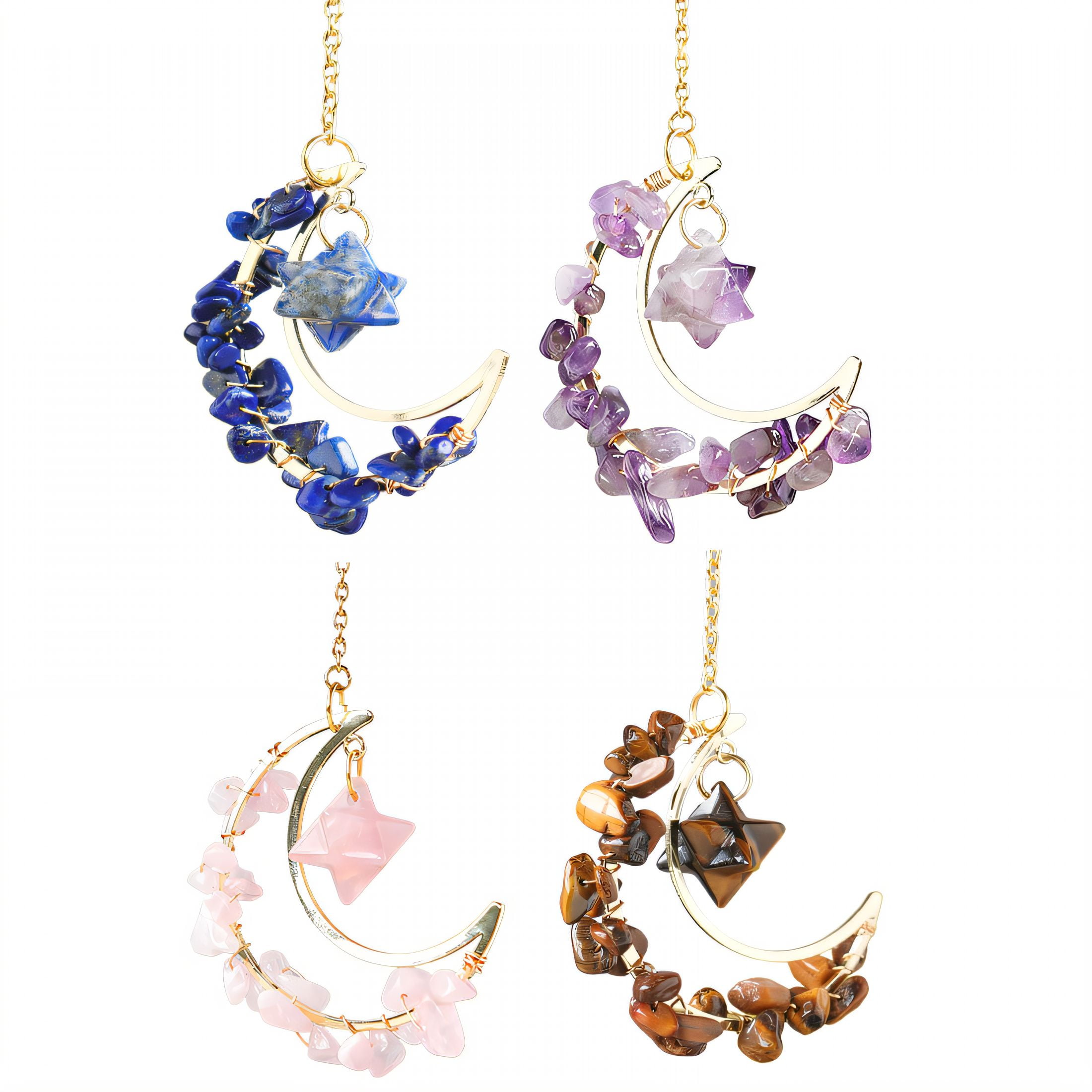 DESIGNICE 4Pcs Sun Catcher Various Accessories Crystal Suncatcher ...