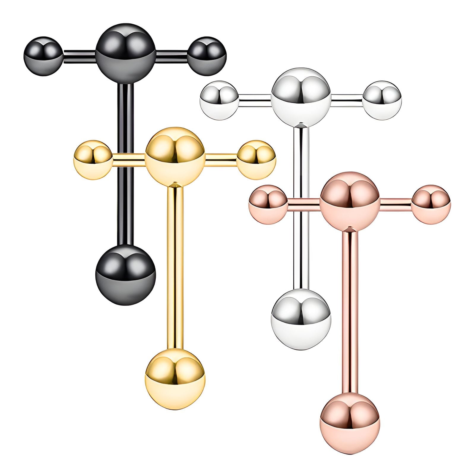 DESIGNICE 4Pcs Tongue Rings,Piercing Jewelry,Body Jewelry,Style562 ...