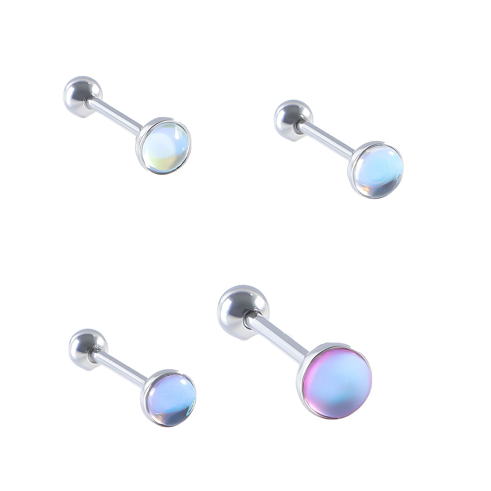 DESIGNICE 4Pcs Tongue Rings,Color-Retention and Lasting Gloss Tongue ...