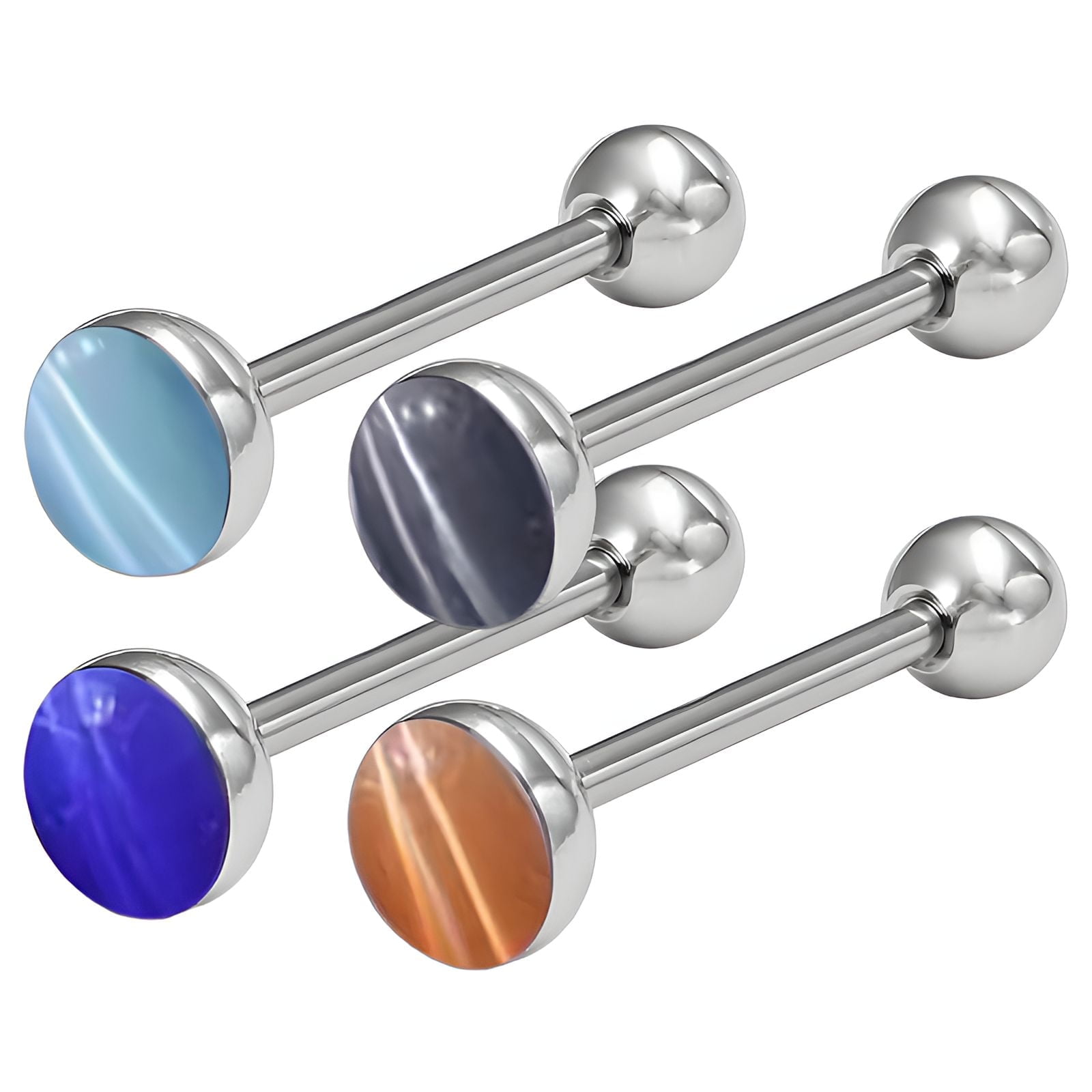 DESIGNICE 4Pcs Tongue Rings,Polished Texture and Friction Control ...