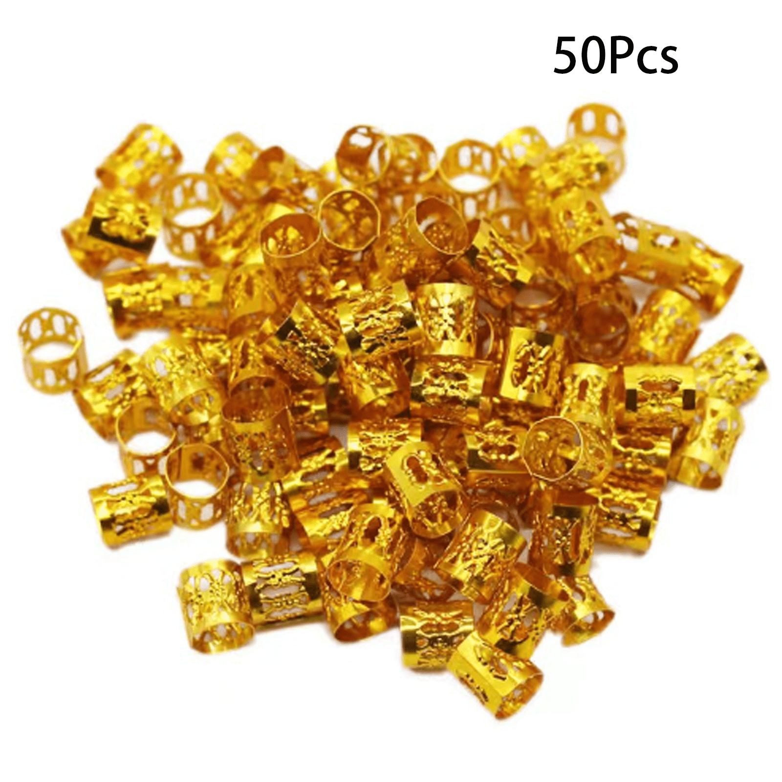 DESIGNICE 50Pcs Gold Hair Cuffs,Stylish Decoration Gold Hair ...