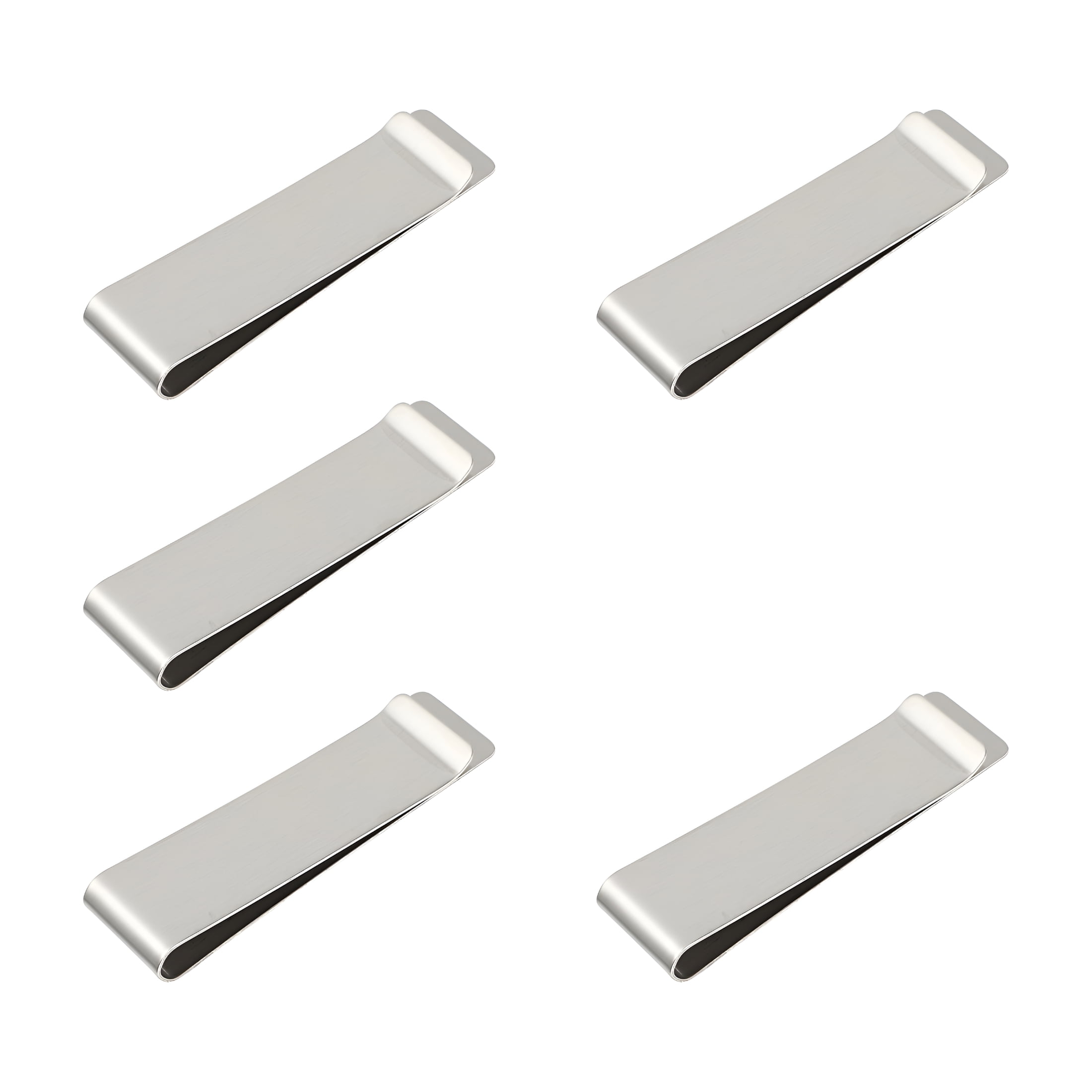 DESIGNICE 5Pcs Convenient Money Clips Portable Money Holders Stainless ...