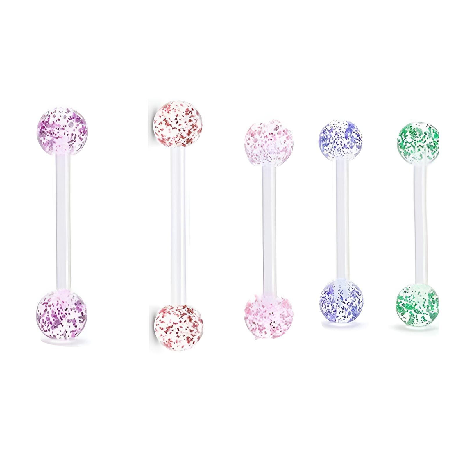 DESIGNICE 5Pcs Tongue Rings,Firm Attachment Shake-Free Design Tongue ...