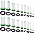 DESIGNICE 6-18Pcs Glass Ear Stretching Kit 1.6-7Mm/7.5-12Mm Plugs for ...