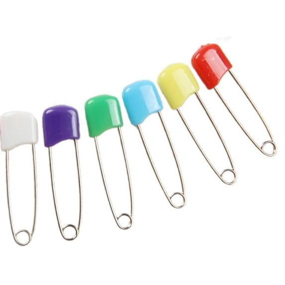 DESIGNICE 6Pcs Baby Safety Pins,Anti-Rebound Design Baby Diaper Pin ...
