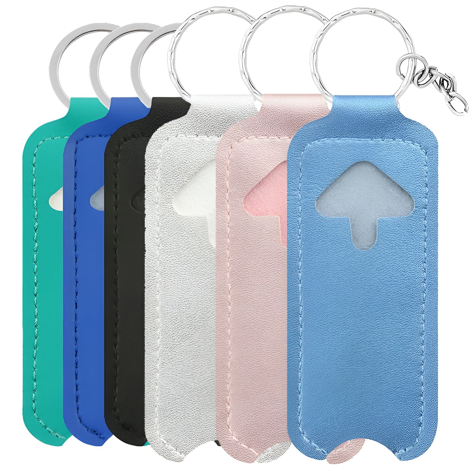DESIGNICE 6Pcs Chapstick Holder Key Chain, Hand Sanitizer Keychain ...