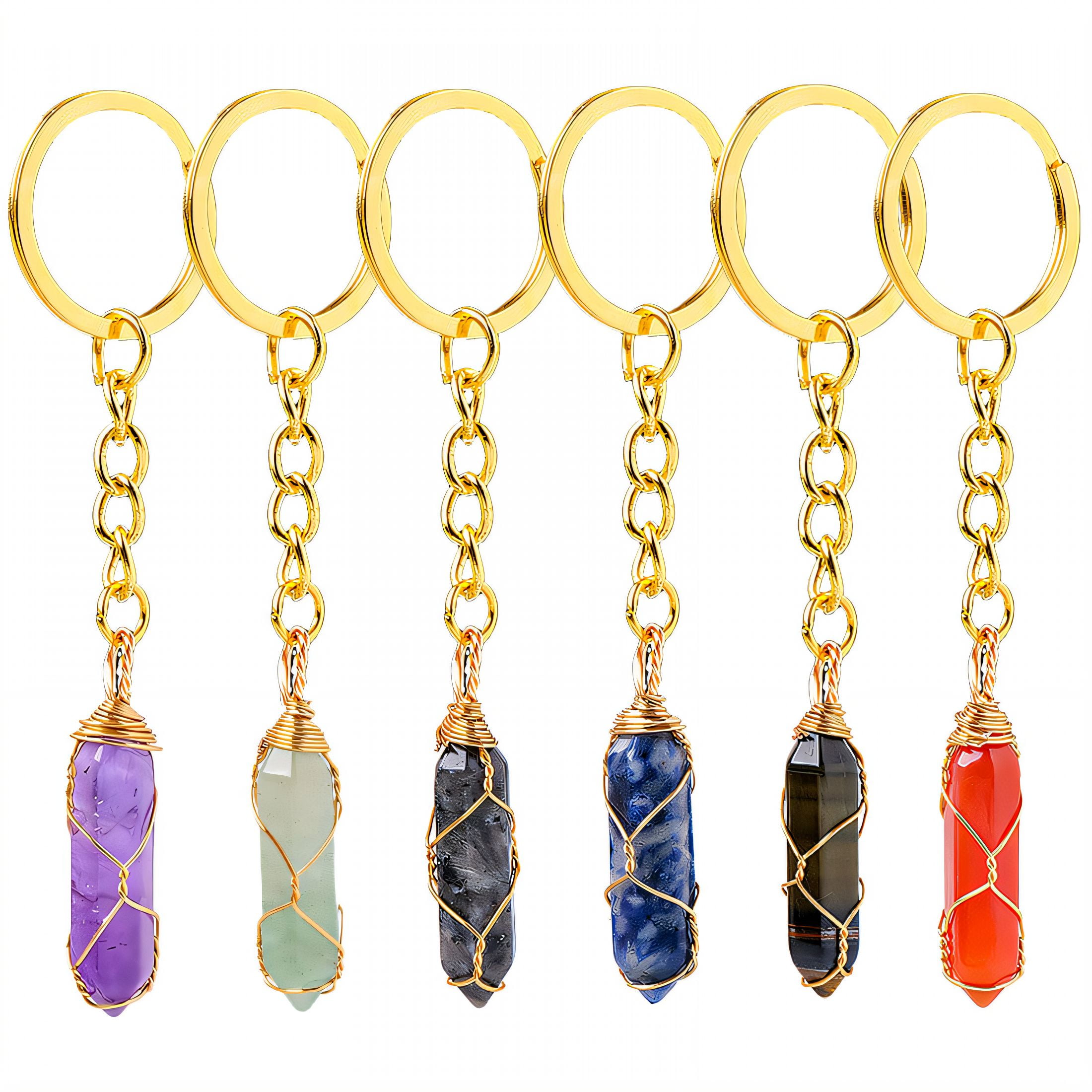 DESIGNICE 6Pcs Crystals and Healing Stones Hexagonal Bullet Shaped ...
