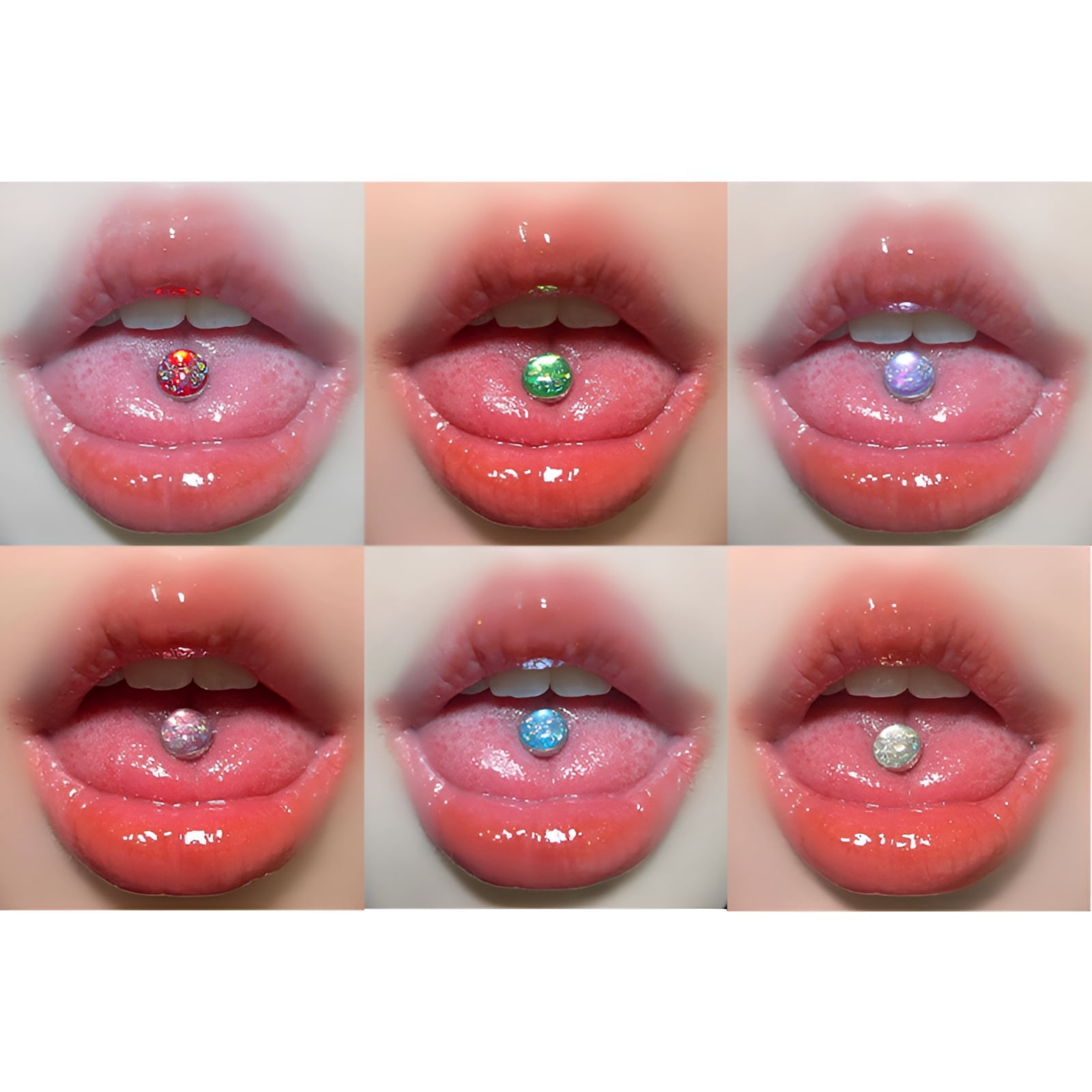 DESIGNICE 6Pcs Tongue Rings,Minimal Boldness Tongue Rings for Women ...