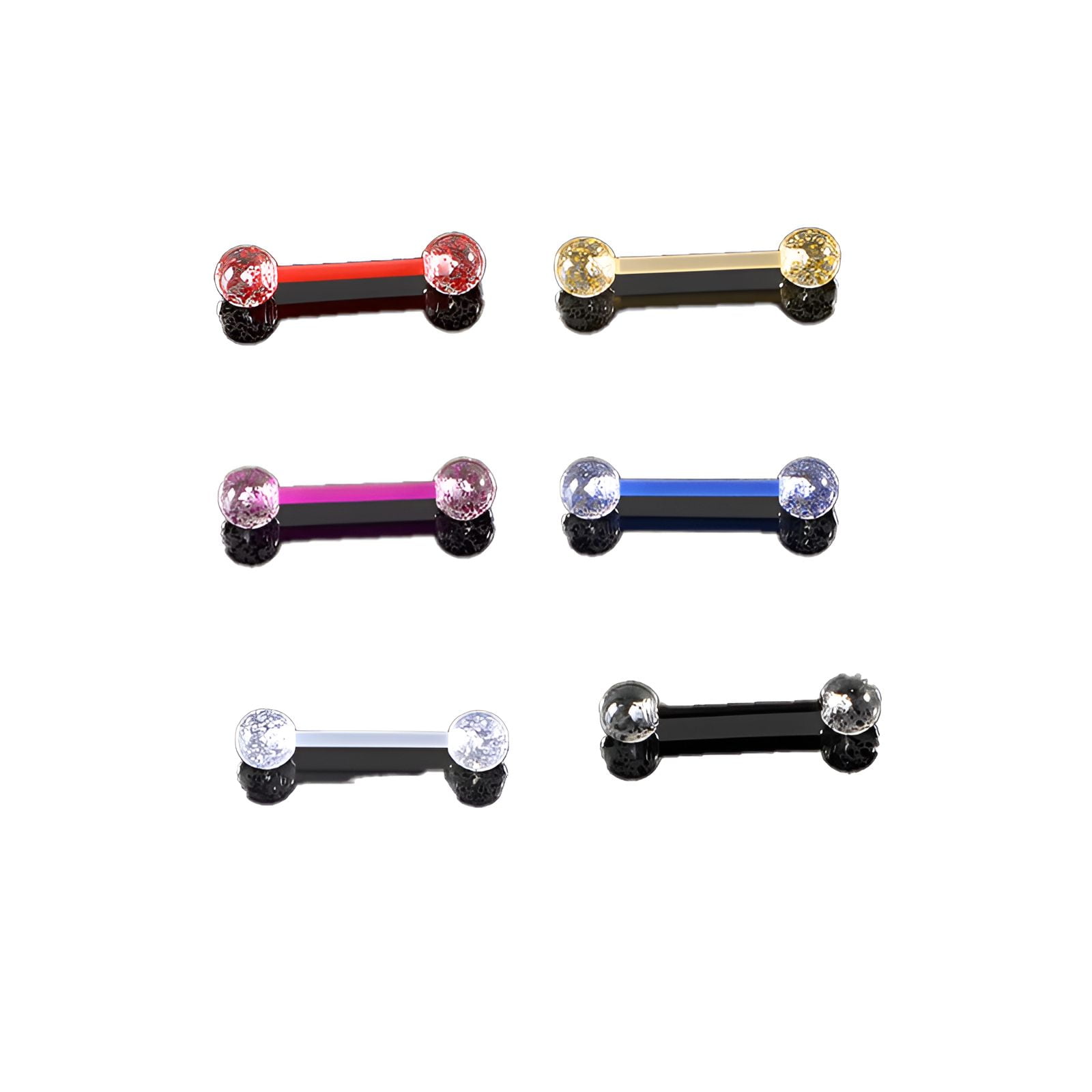 DESIGNICE 6Pcs Tongue Rings,Quality Surface Anti-Corrosion and Rust ...