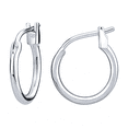 DESIGNICE 925 Sterling Silver Hoop Earrings,High Polished Round Tiny ...