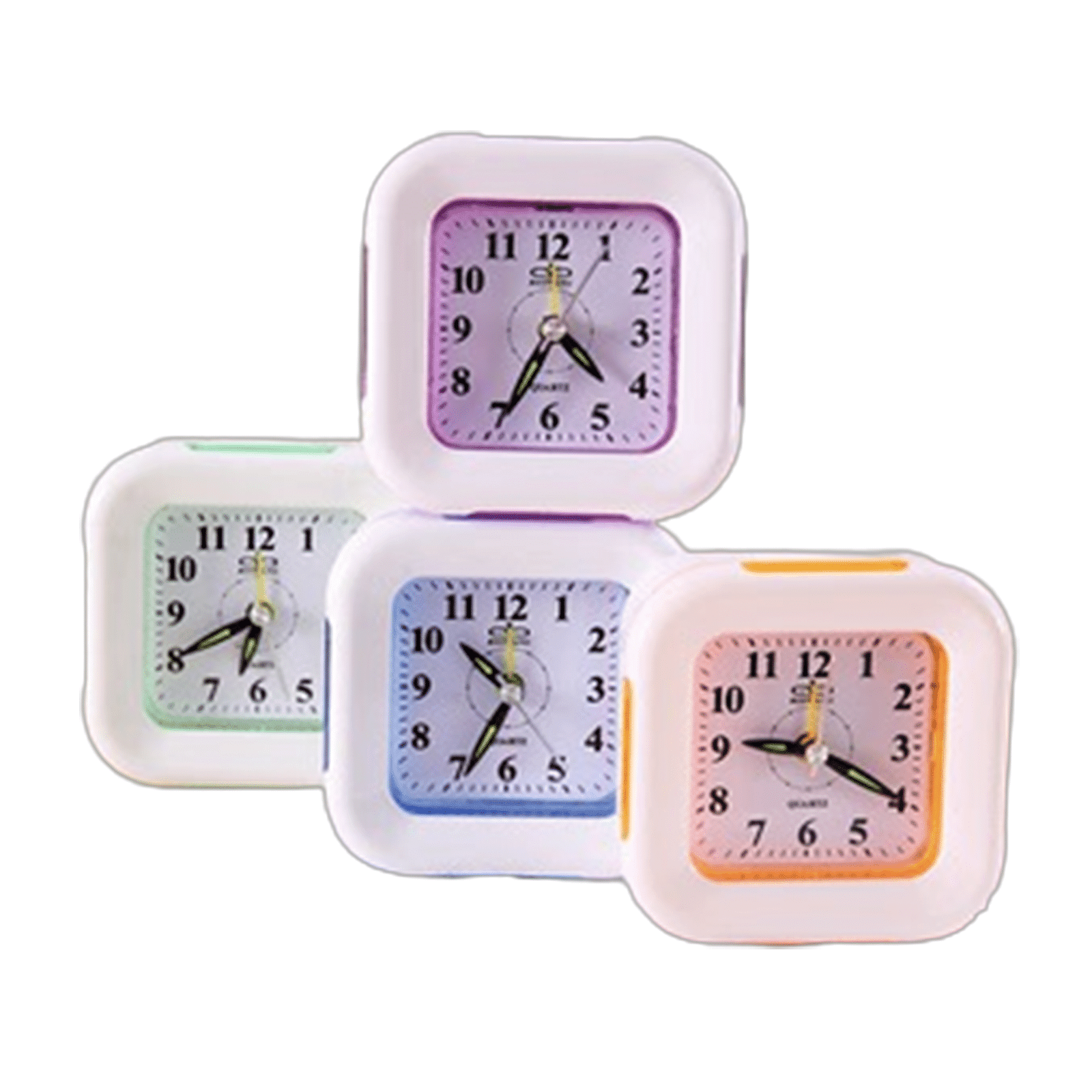 DESIGNICE Alarm Clock Anti Slip Arc Design Alarm Clocks for Bedrooms ...