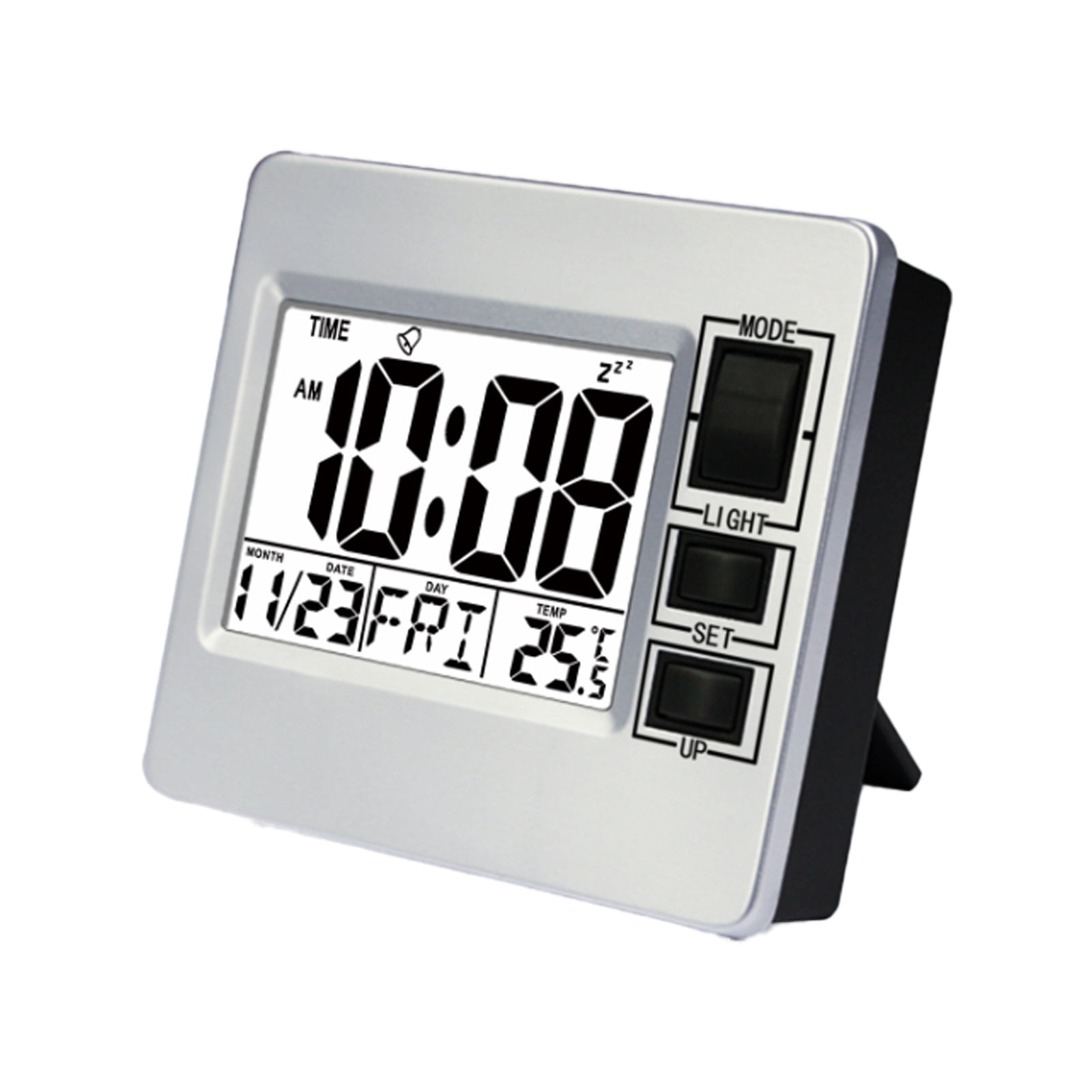 DESIGNICE Alarm Clock Bedside Voice-Activated Clock with Backlight ...