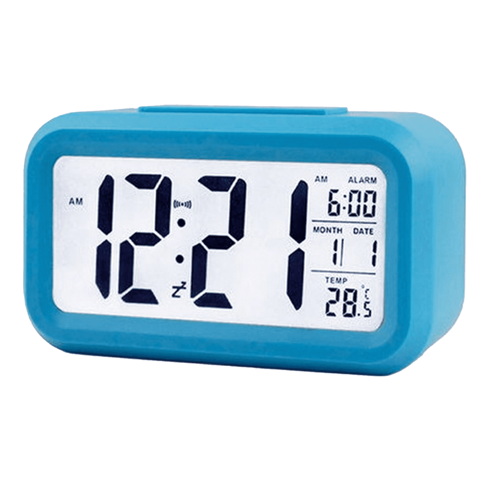 DESIGNICE Alarm Clock Clear Led Large Screen Alarm Clocks for Bedrooms ...