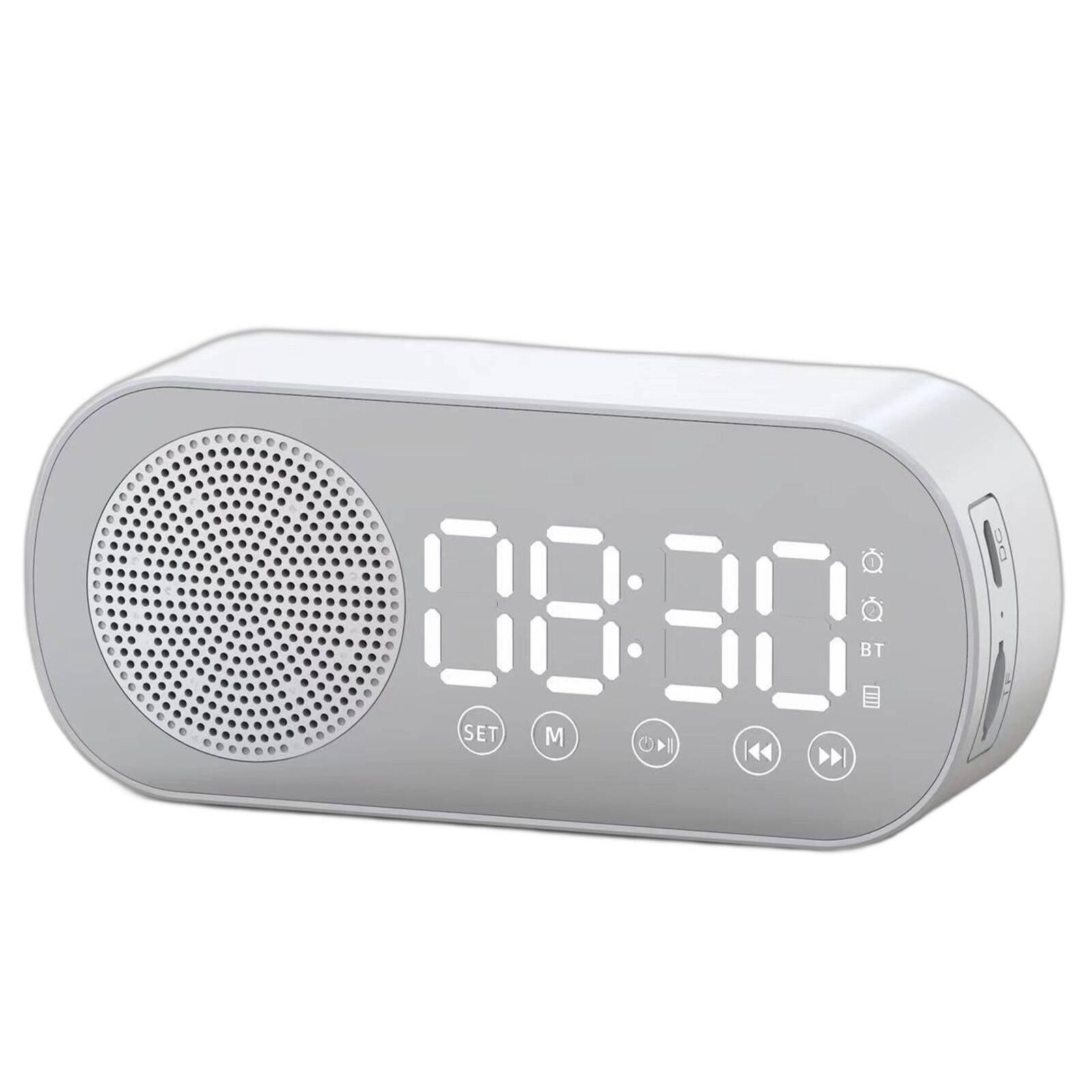 DESIGNICE Alarm Clock Fm Radio Desk Clock Digital Dual Alarm Clock ...