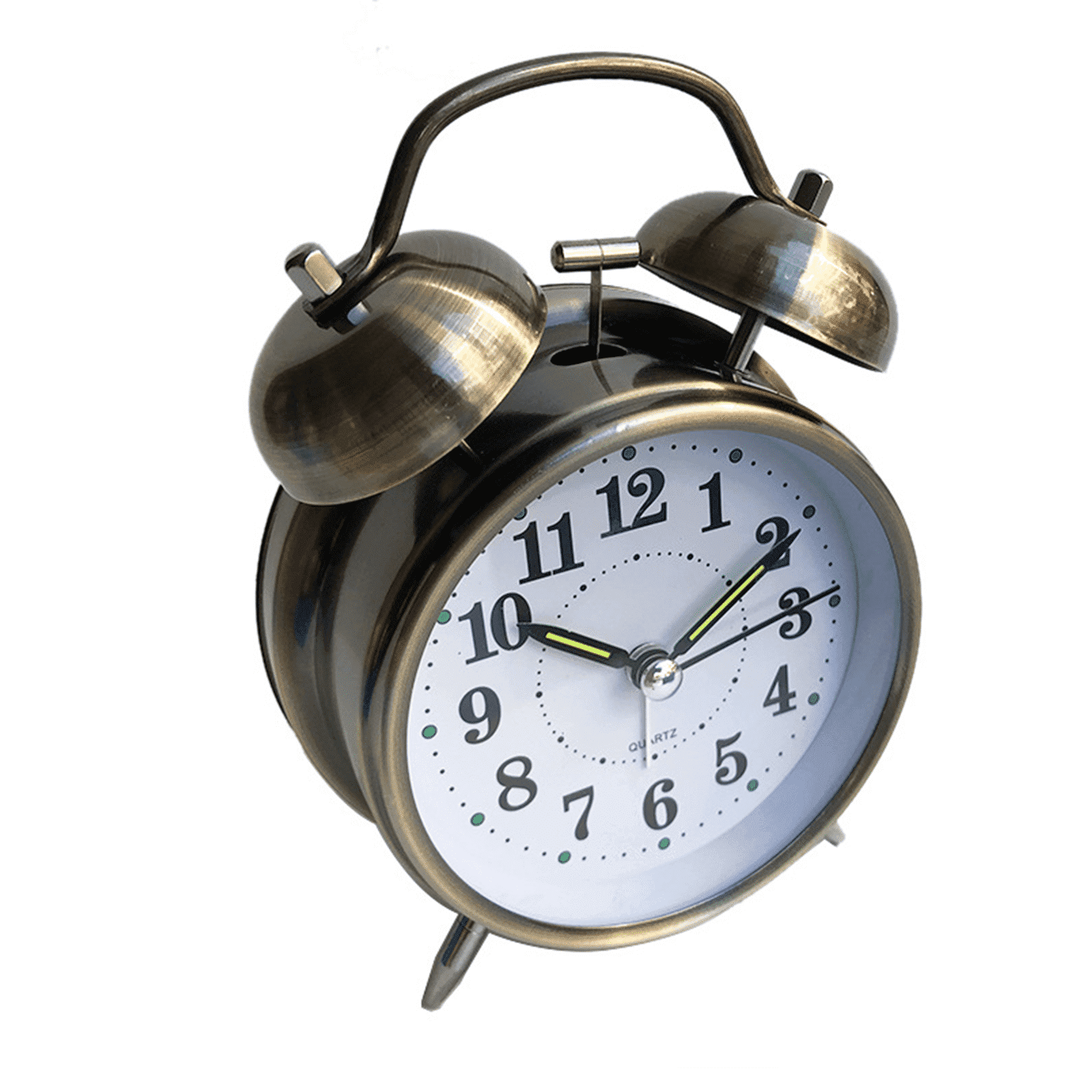 DESIGNICE Alarm Clock Metal Frame Alarm Clocks for Bedrooms Loud ...