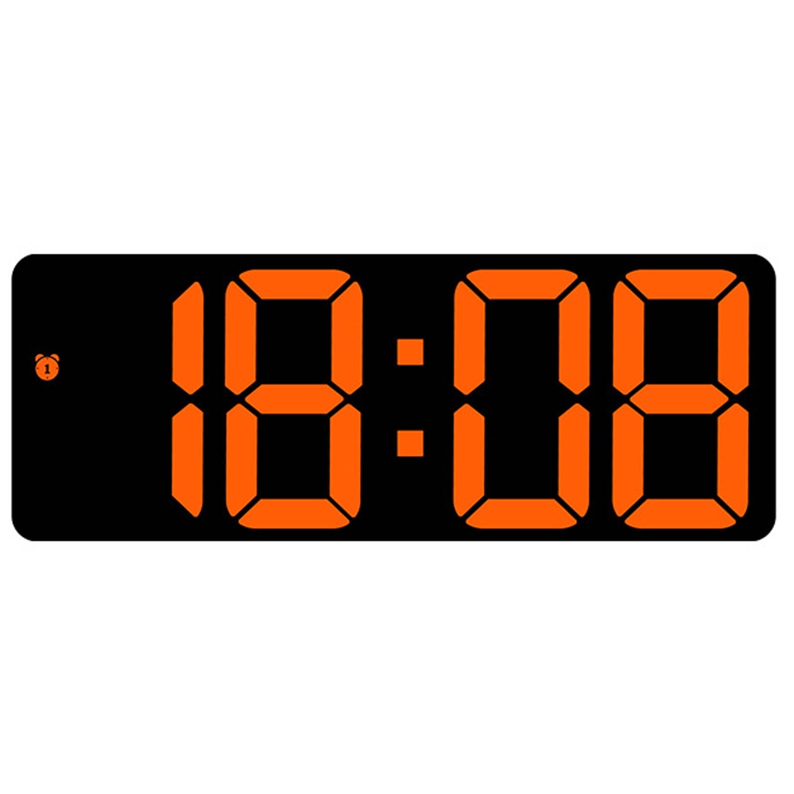 DESIGNICE Alarm Clock Quiet Movement Clocks for Living Room Time Date ...