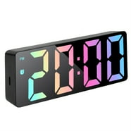 DESIGNICE Alarm Clock Real-Time Temperature Display Alarm Clocks for Bedrooms Intelligent Night ...