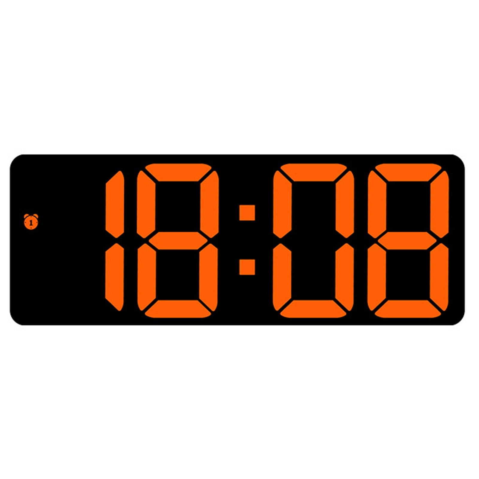 DESIGNICE Alarm Clock Time Date Temp Display Clock for Bedroom Silent ...