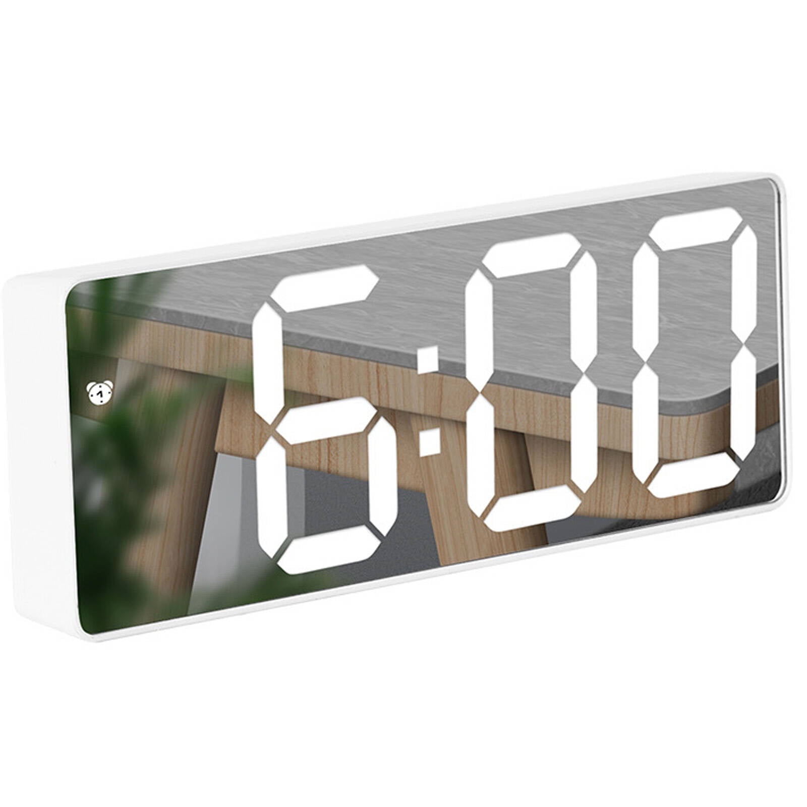 DESIGNICE Alarm Clock Time Date Temperature Display Clocks for Living ...