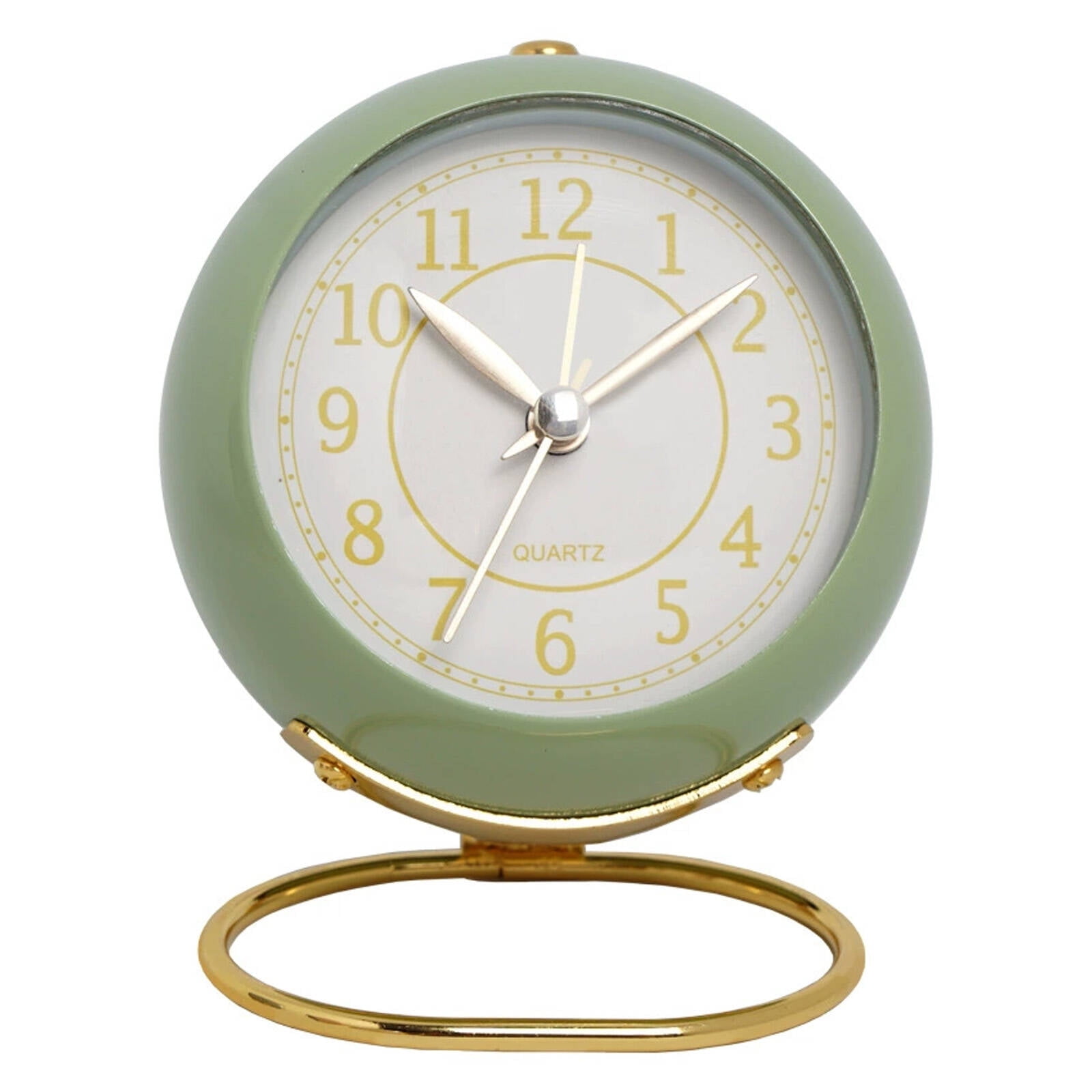 DESIGNICE Alarm Clocks for Bedrooms,Arc Glass Cover Clock for Bedroom ...