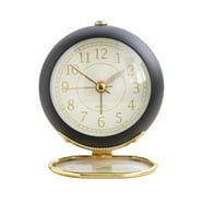 Gallickan 2.2" Silent Analog Alarm Clock Non Ticking, Increasing Volume ...