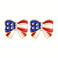 DESIGNICE American Flag Earrings for Women-Patriotic Red White and Blue ...