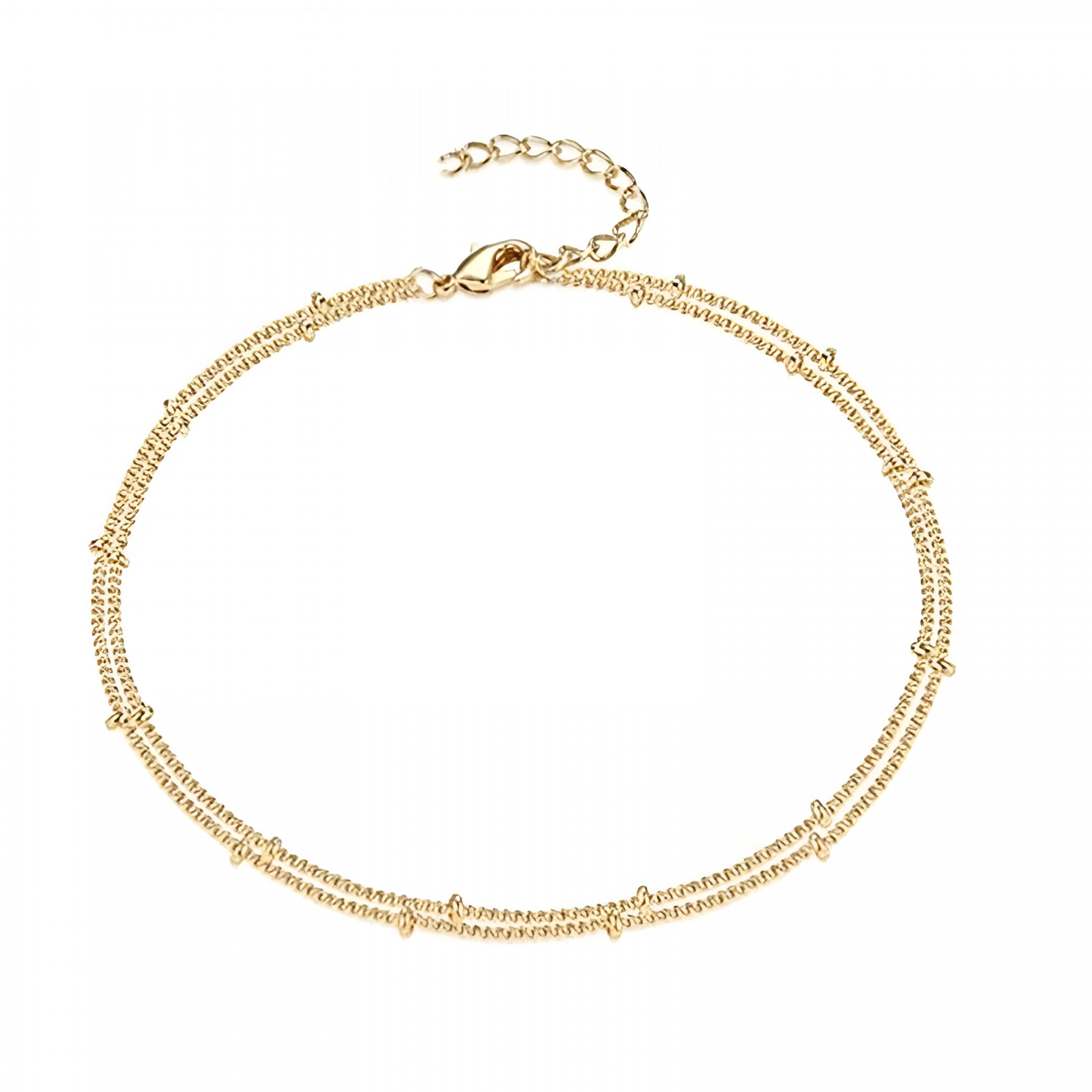 DESIGNICE Anklets For Women, 14K Real Gold Plated Large Ankle Bracelets ...