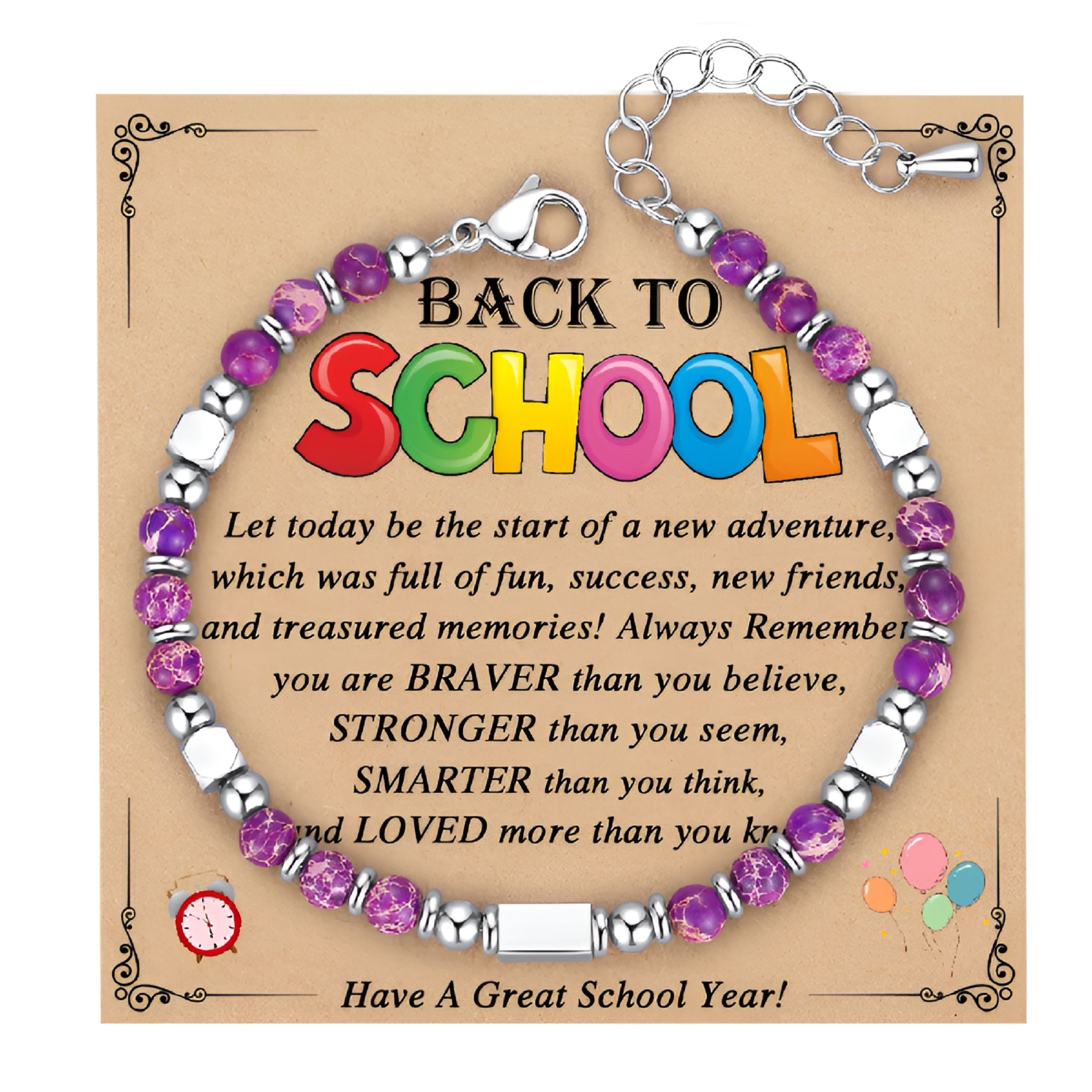 DESIGNICE Back to School Gifts,Tiny Natural Stone First Day of School ...
