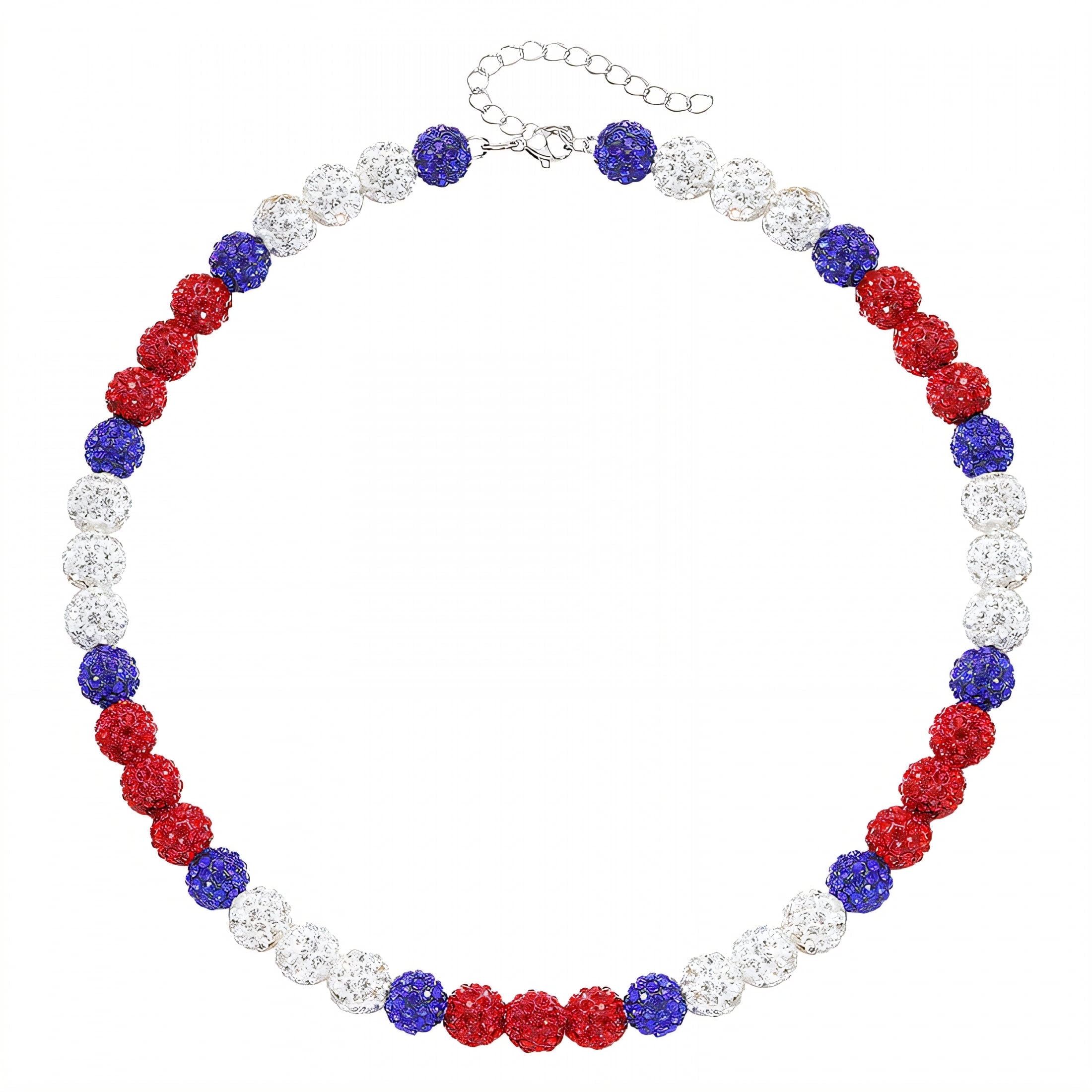 DESIGNICE Baseball Necklace Diamond Embedding Baseball Chain Red, White ...