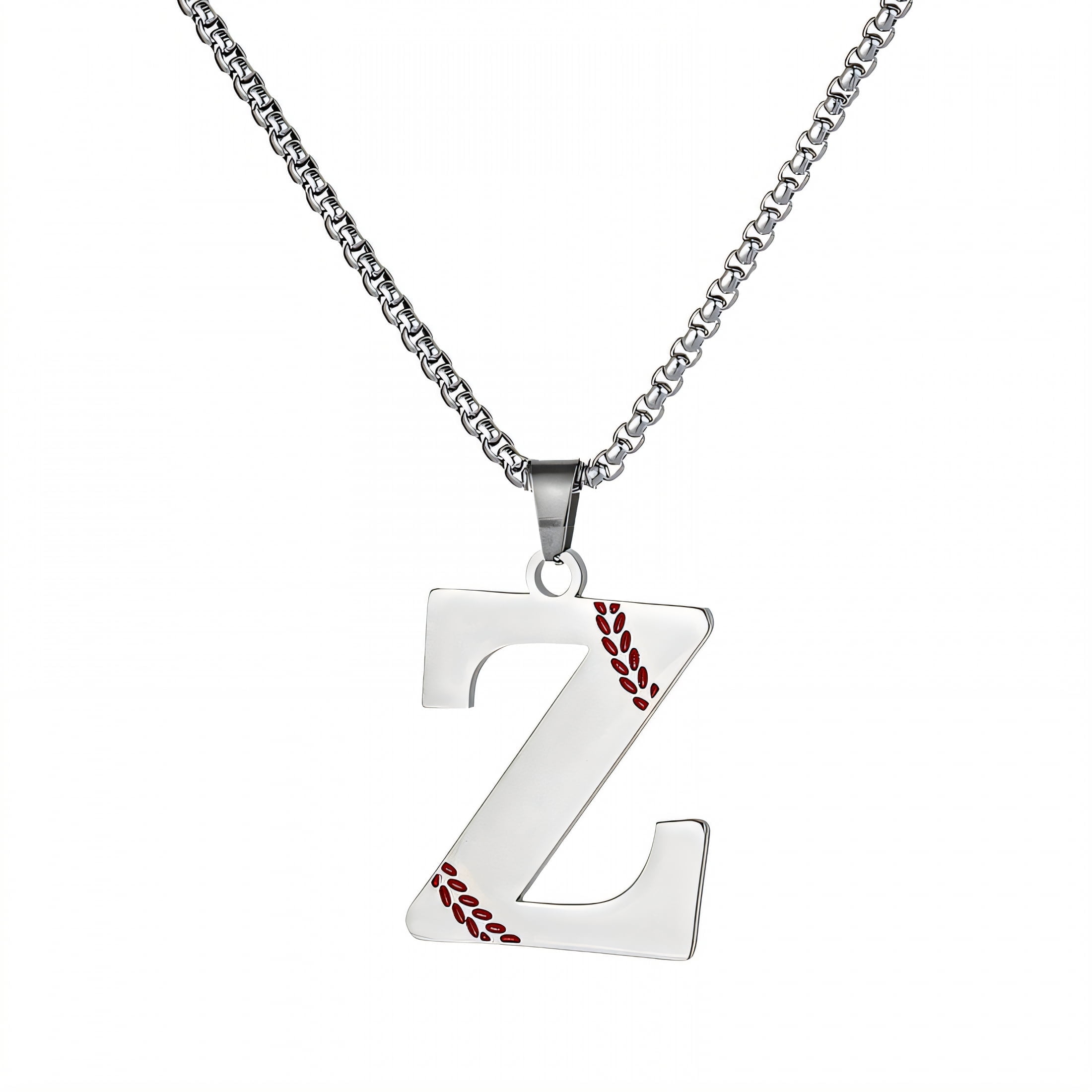 DESIGNICE Baseball Necklaces for Men Letter Z Shape Baseball Chain ...