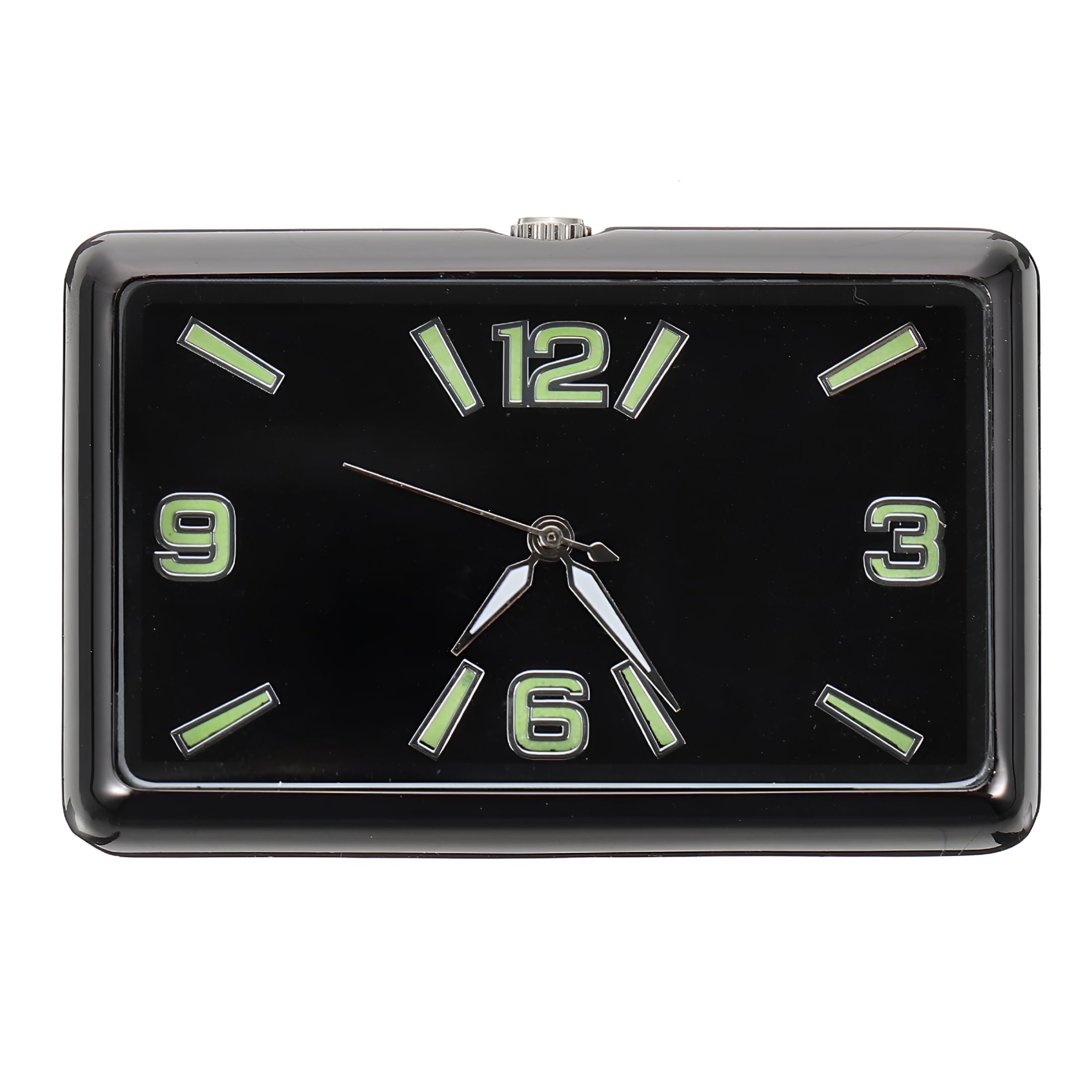DESIGNICE Battery Powered Tiny Clock Analog Dashboard Clock Ornament ...