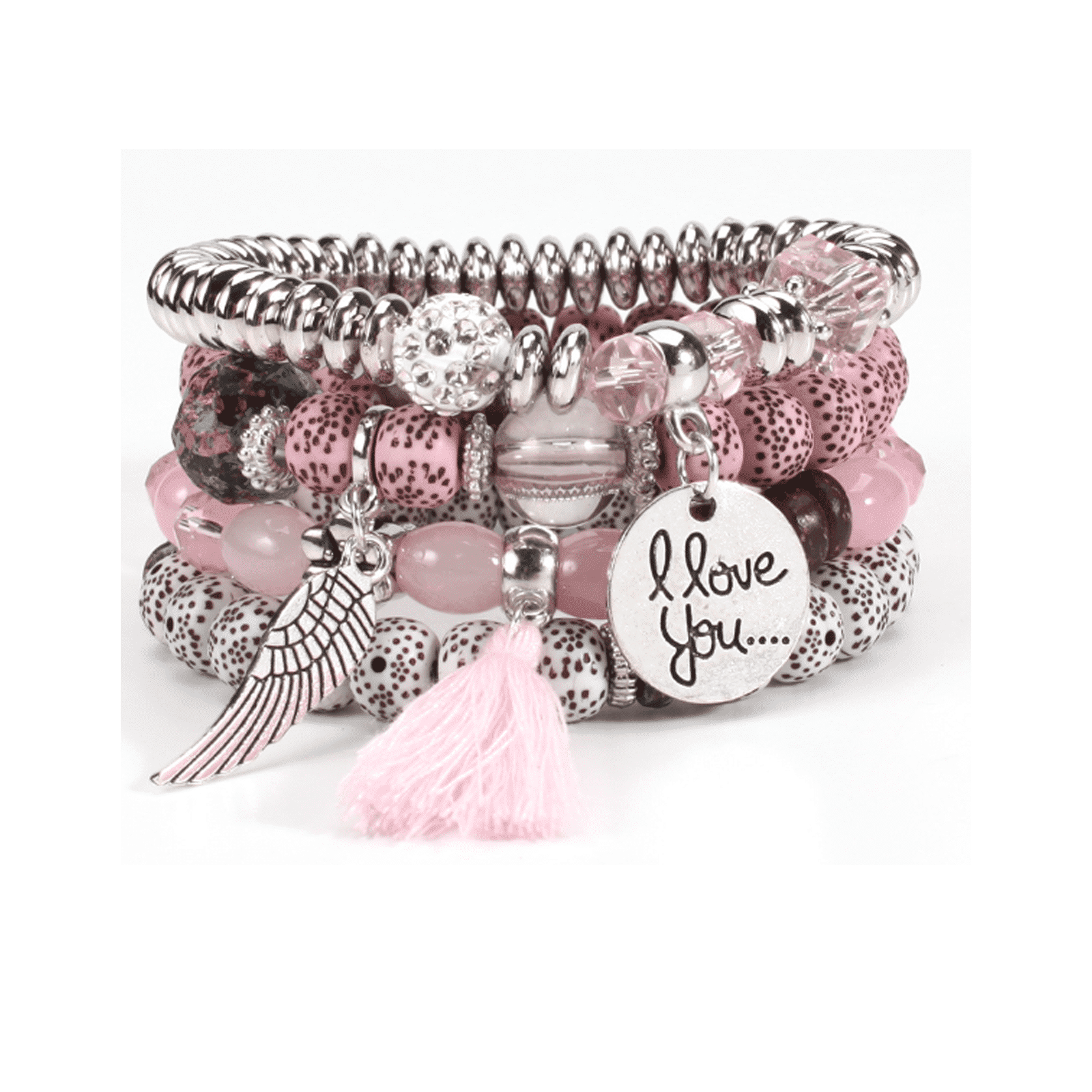 DESIGNICE Beaded Bracelets for Women,Detachable Crystal Bracelet ...