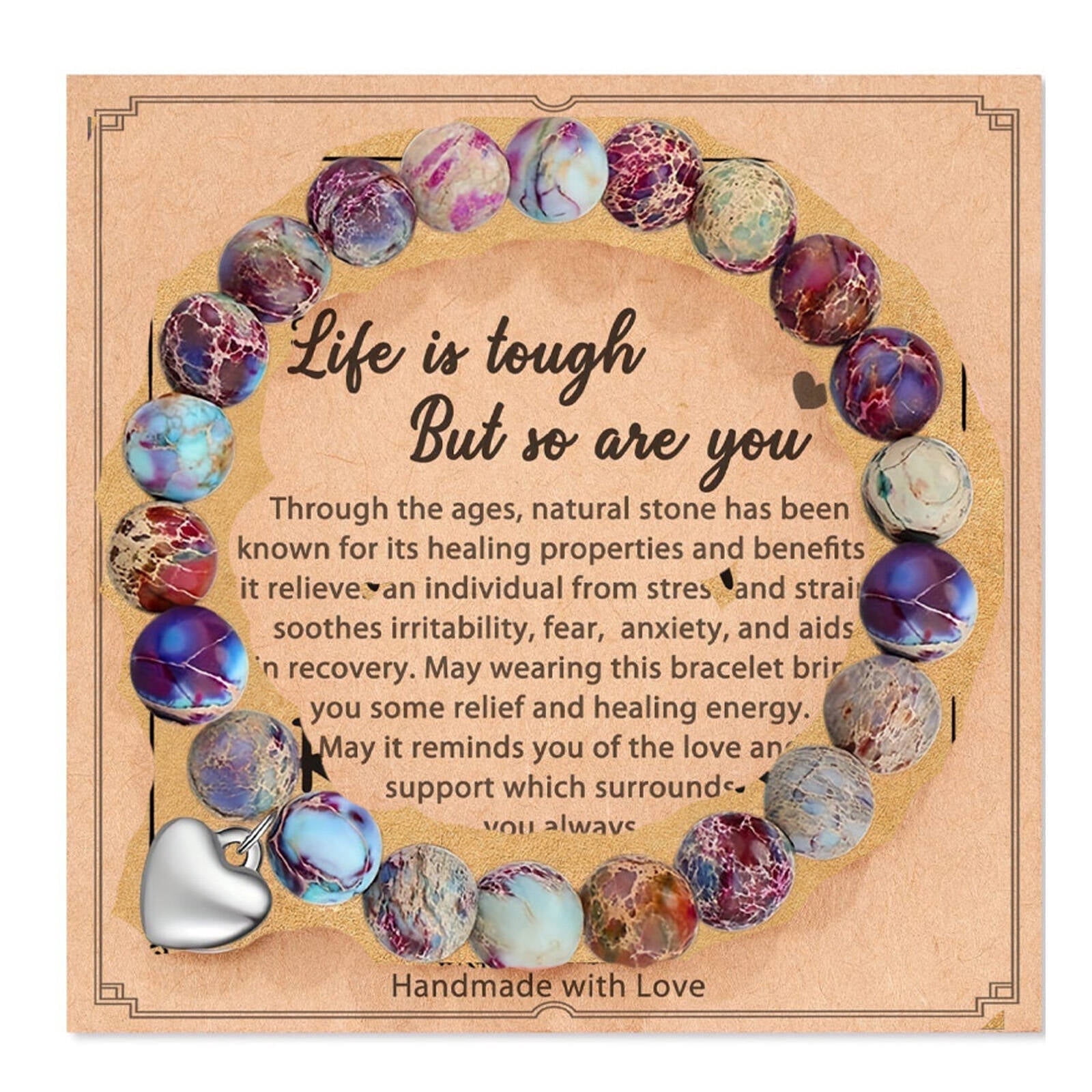 DESIGNICE 2026 New Beaded Bracelets for Women,Natural Stone with ...
