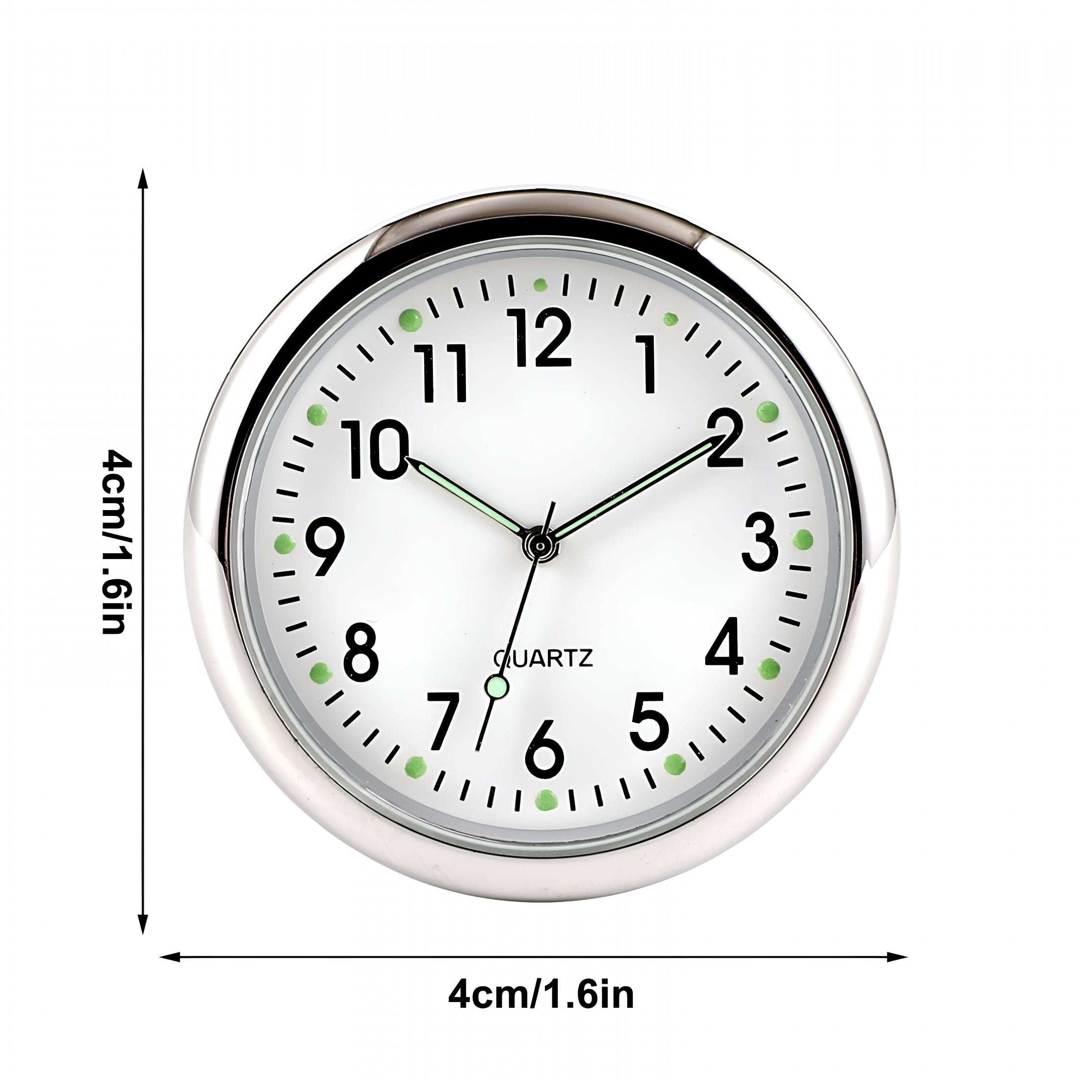 DESIGNICE Bedroom Clock 4inch Dashboard Fluorescent Clock - Mini Car ...
